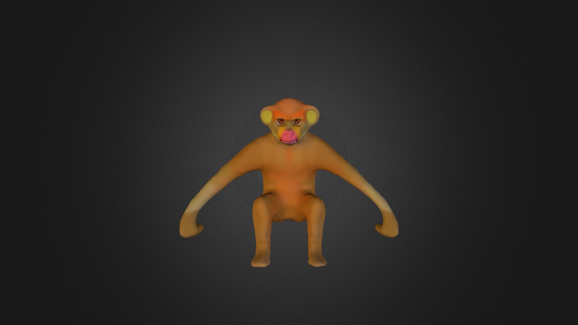 monkey - 3D model by leopoly [bf503cb] - Sketchfab