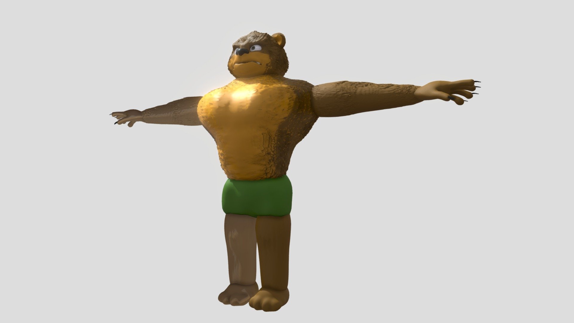 Angry Goldi - Bear - 3D model by Jacob Quintana (@jacobq1004) [bf529fa ...