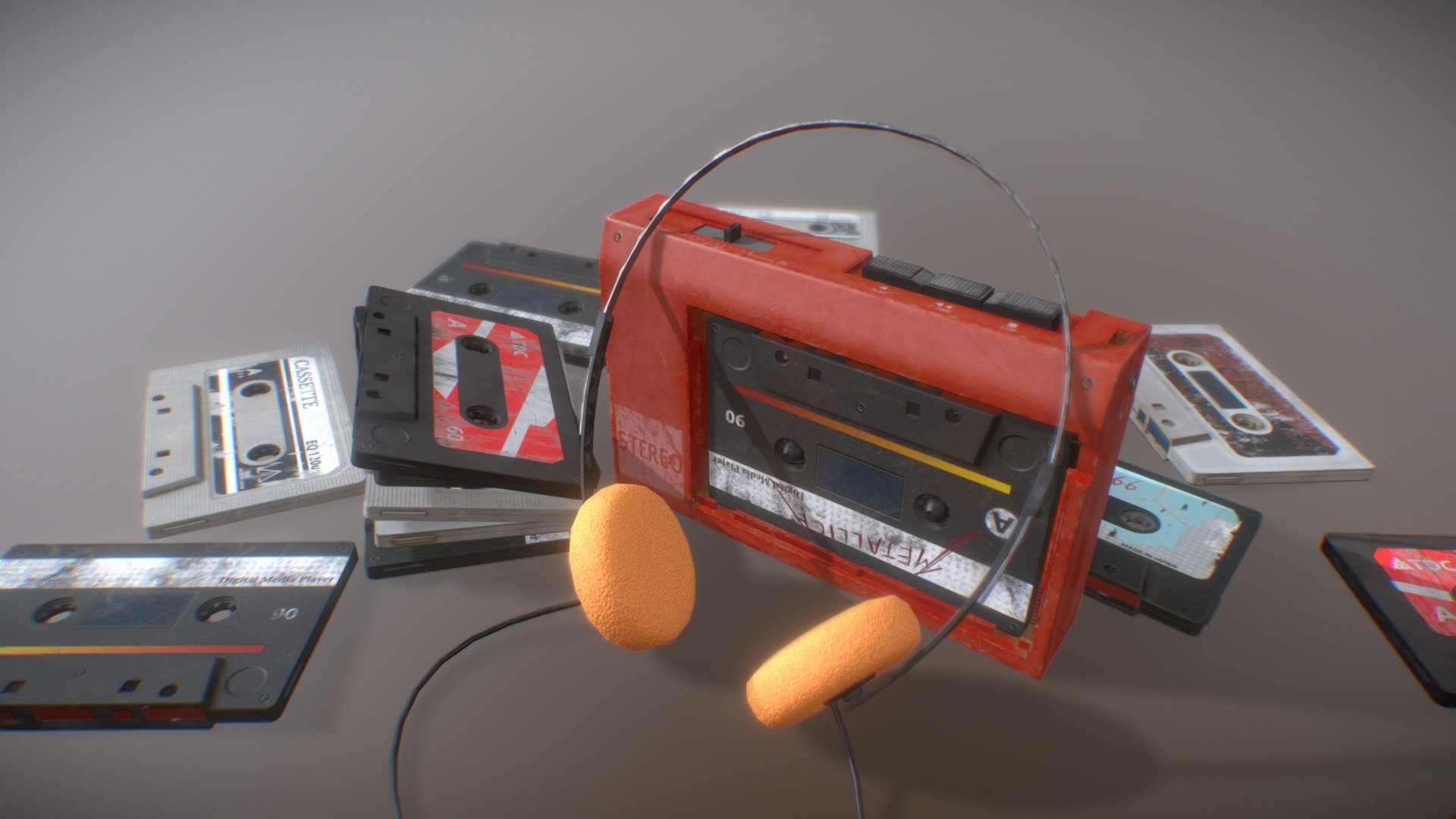 Walkman - 3D model by Arnold Bieniasz (@Arnold_Bieniasz) [bf52b99 ...