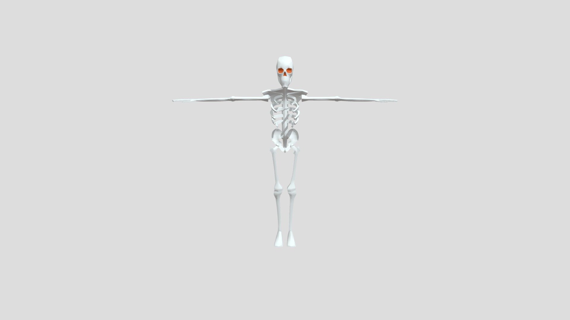 Skeleton - T pose - Download Free 3D model by Dario Braeuning (@DarioB ...
