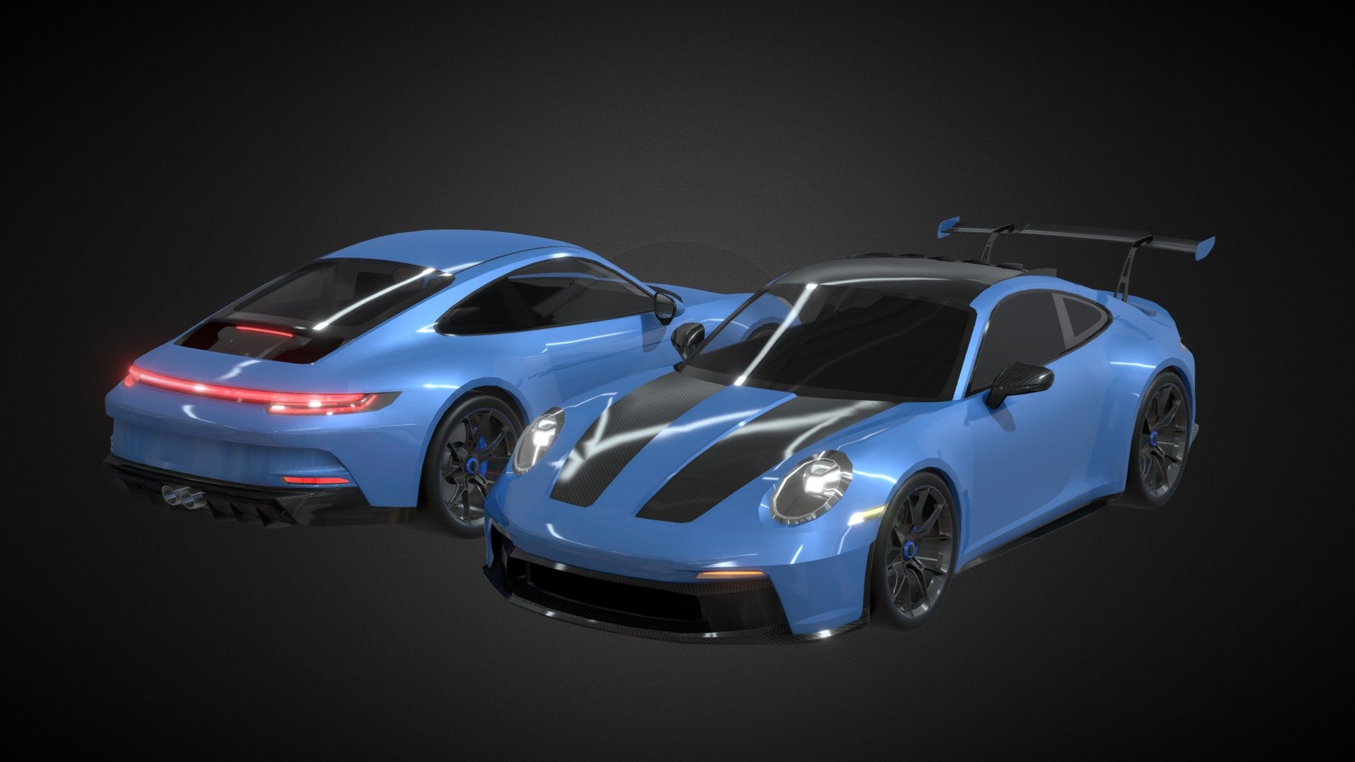 Porsche 911 GT3 Touring/Tuned - 3D model by Kubbo (@Kubbo_101) [bf54a77 ...