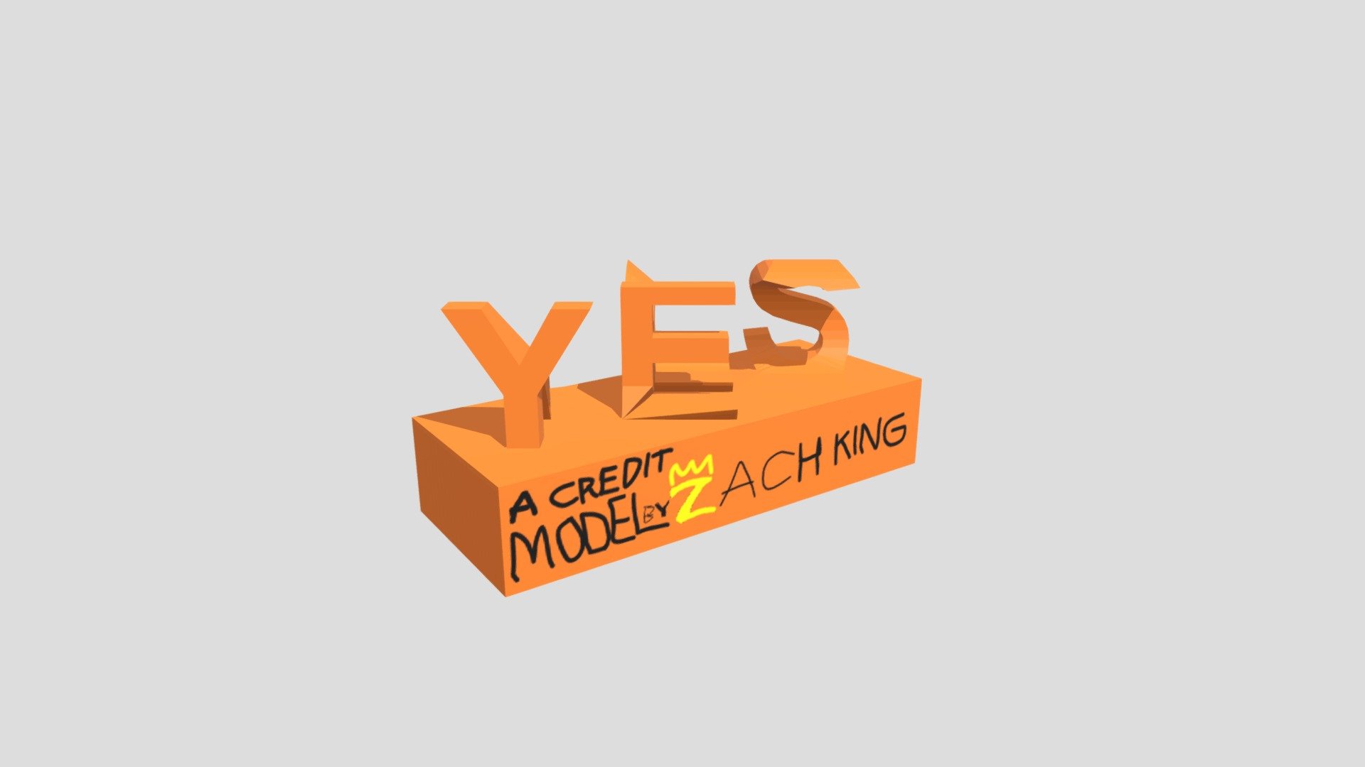 Yes & No Model By Zack King - Download Free 3D model by vicho ...
