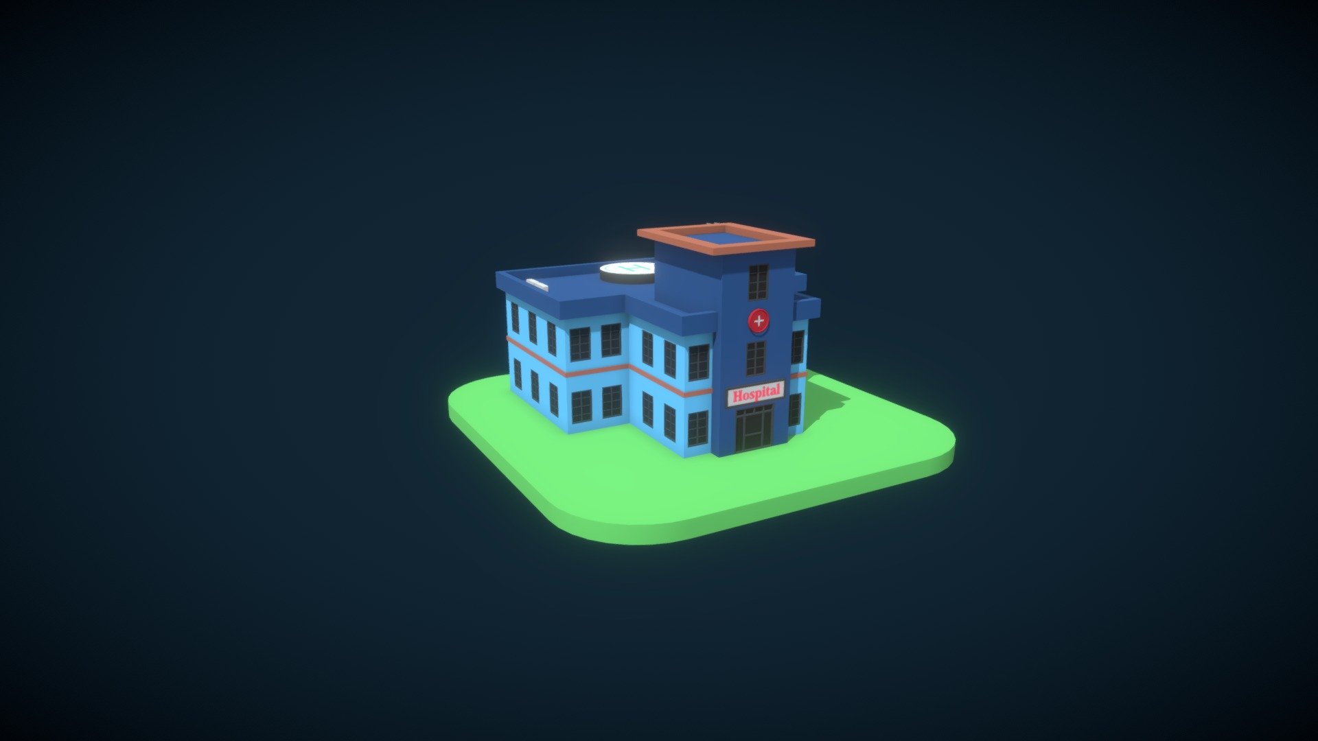 Low Poly Hospital Building - Download Free 3D model by Vigneshwar ...