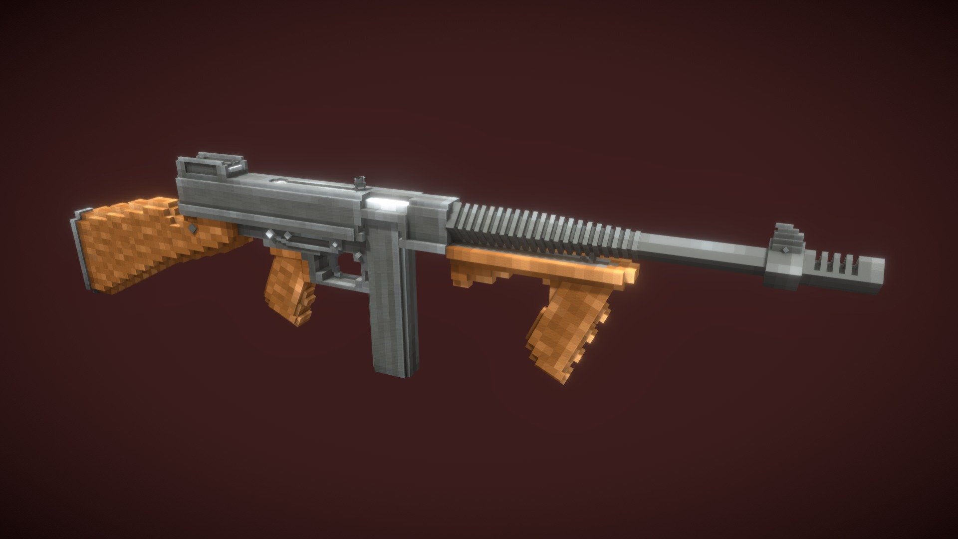 Thompson - M1928 - w/Attachments - 3D model by Radium (@Radium_Studio ...