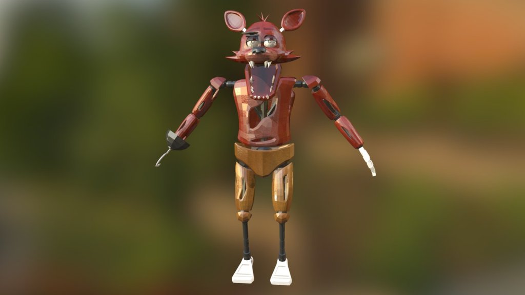 Foxy the pirate fox [FNAF1] - 3D model by emeraldcreeper1 [bf576c9 ...
