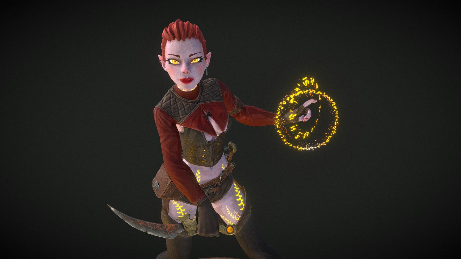 Elf Night Blade - Download Free 3D model by LP Cupcake (@Andrewlxlxl99 ...
