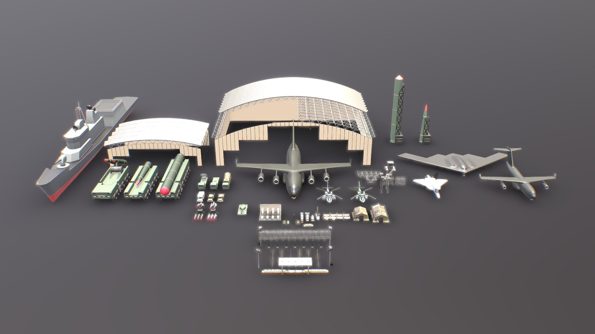 Military Pack 01 - Buy Royalty Free 3D model by MozzarellaARC [bf5b2ba ...