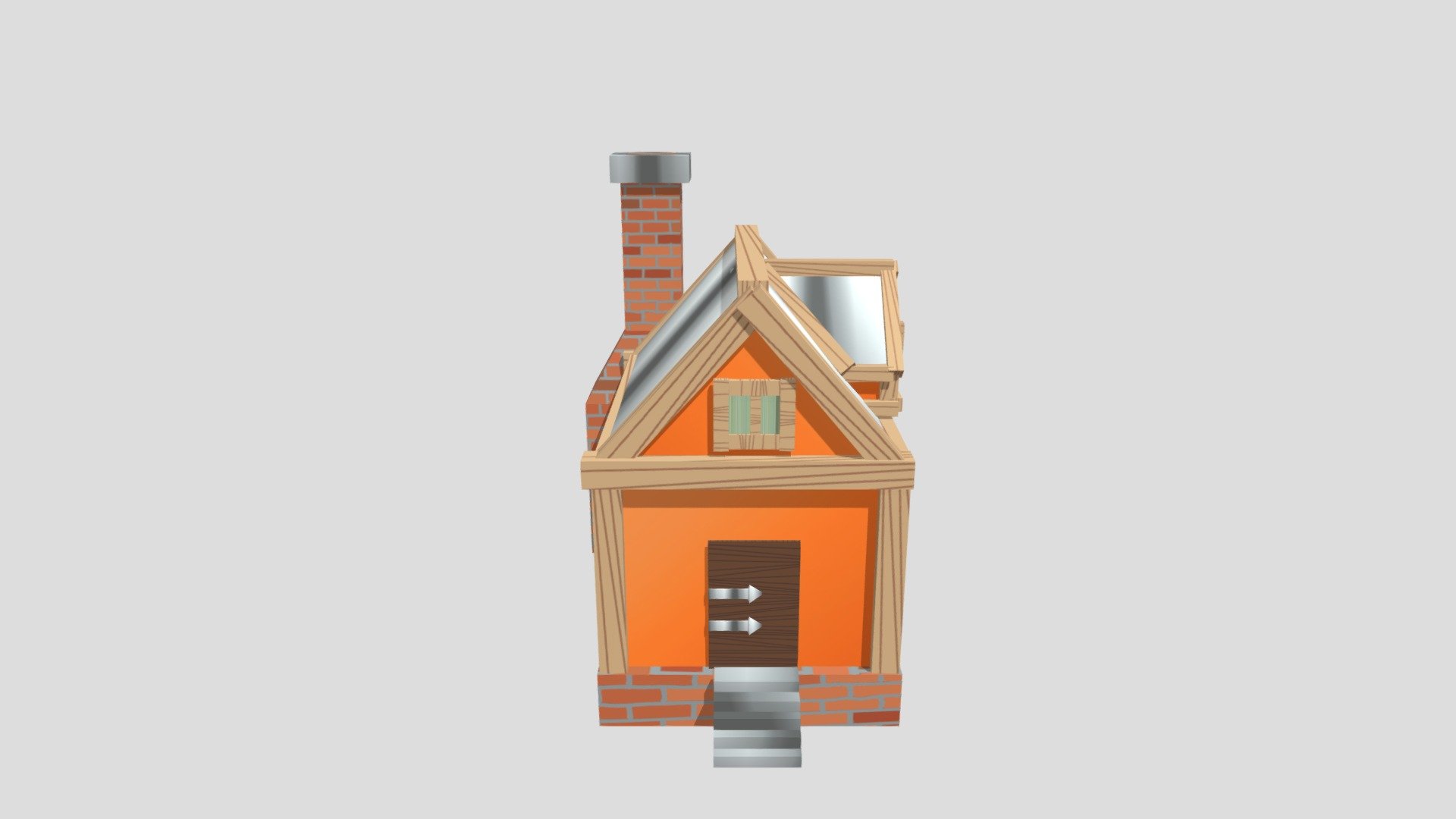 Textured_House_Drawn - 3D model by phamill327 [bf5cf15] - Sketchfab