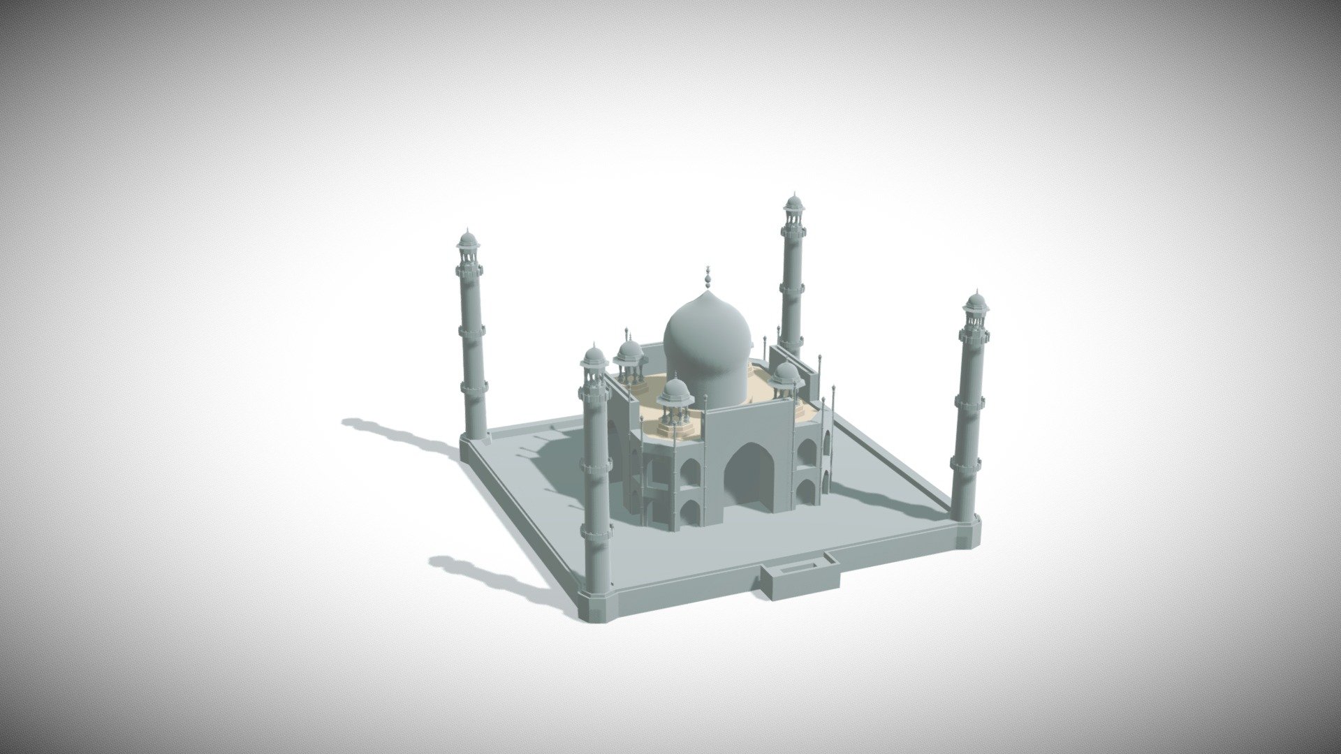 Taj Mahal - 3D model by pasha37 [bf5e333] - Sketchfab