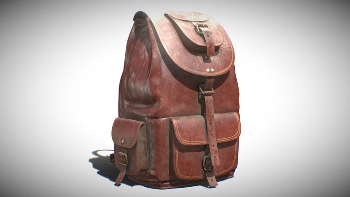 Leather-backpack 3D models - Sketchfab