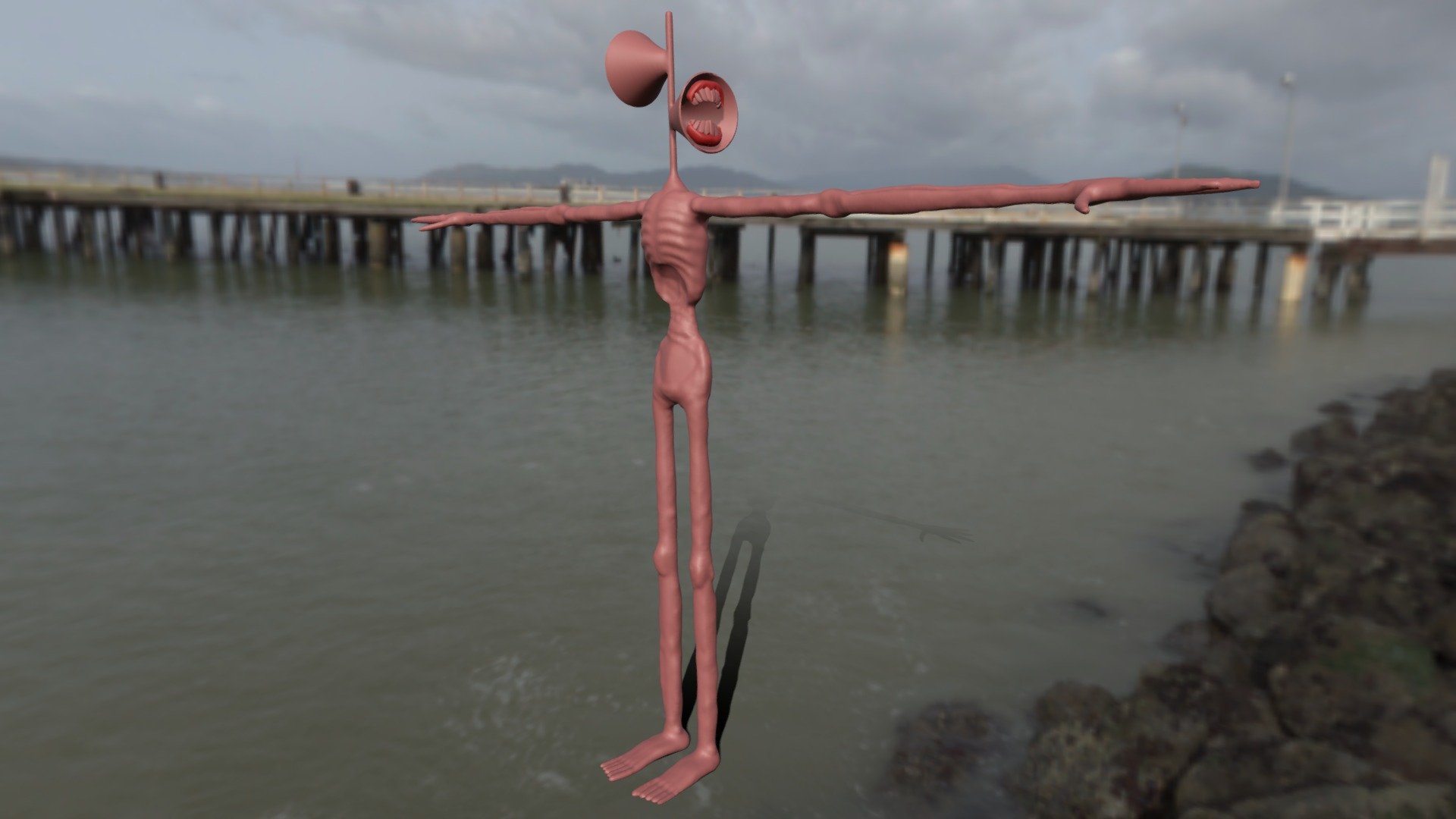 Siren Head With New Teeth - Download Free 3D model by Edward Johnson 3 ...