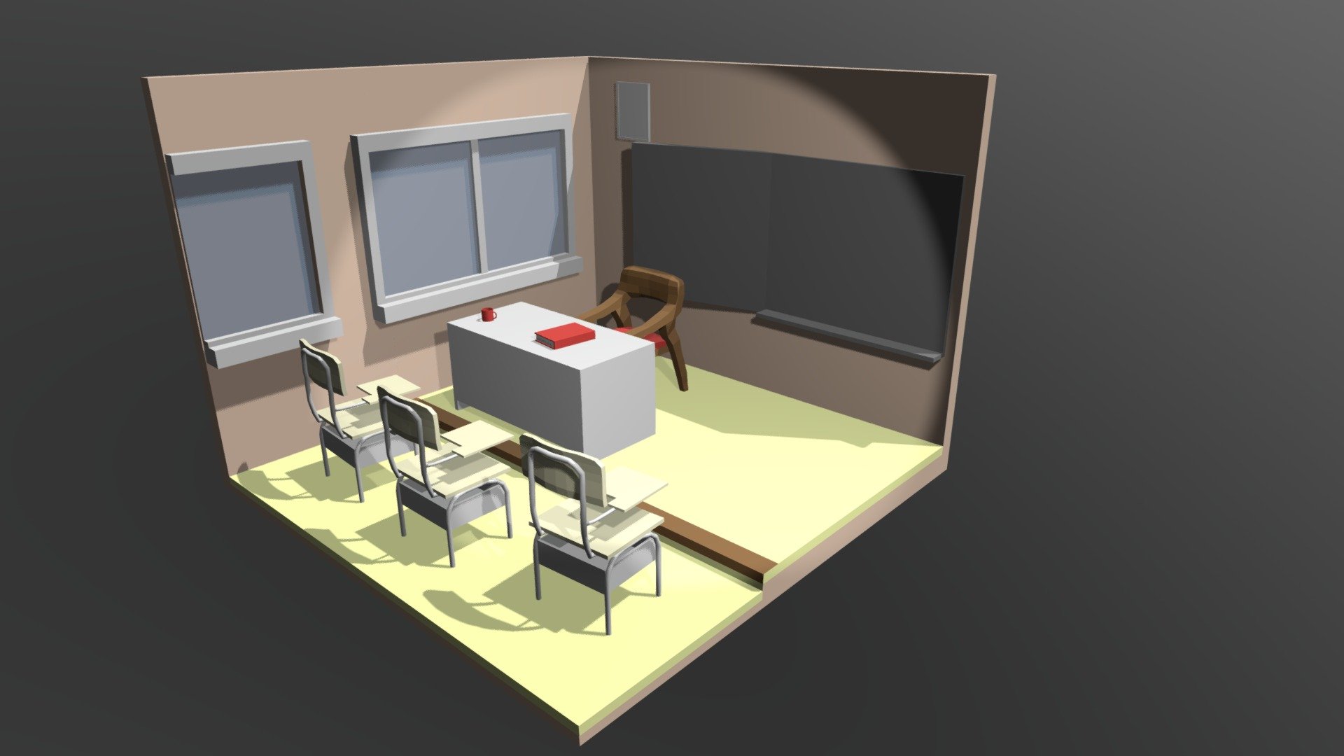 Classroom - 3D model by Danillo.Araujo [bf640a7] - Sketchfab