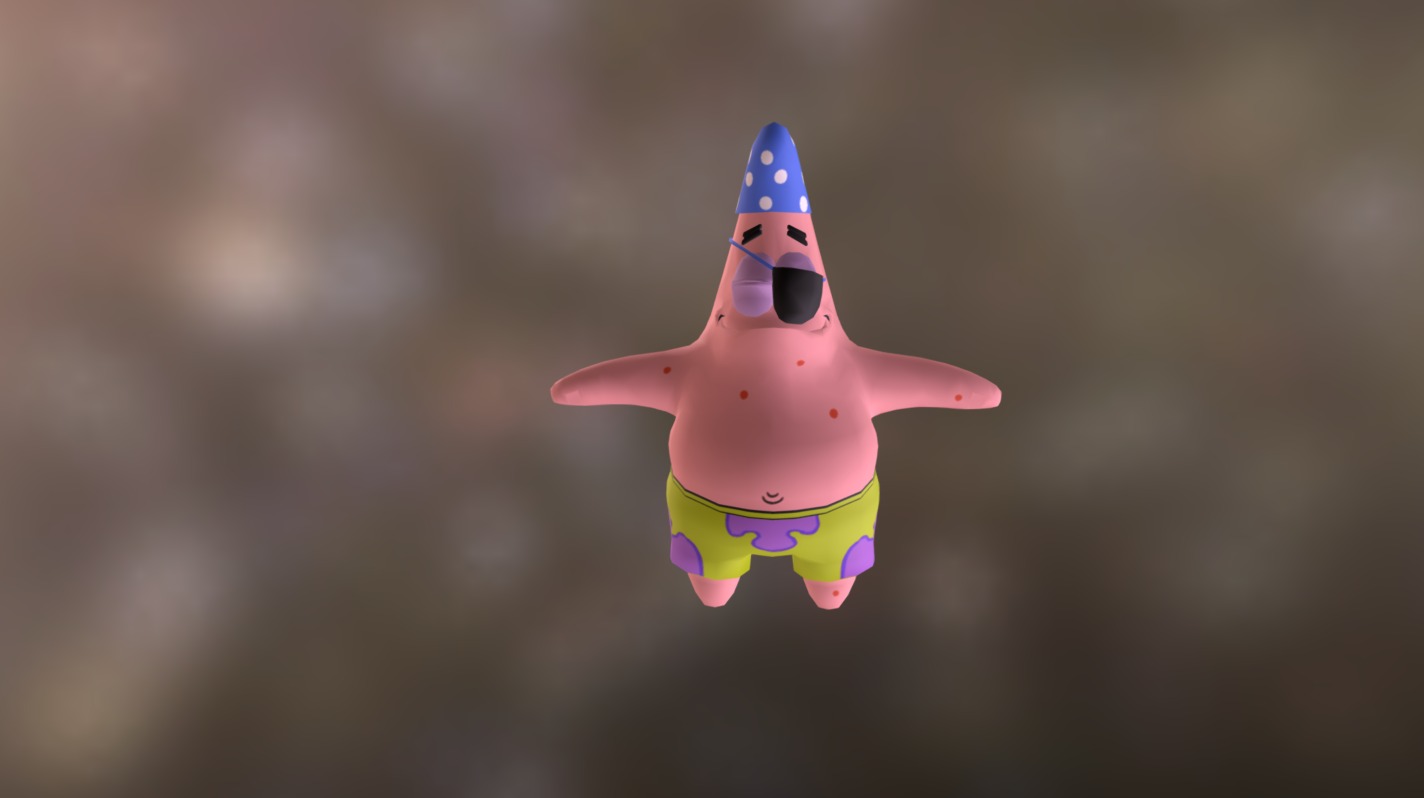 Patrick Star (Pirate) - 3D model by Luke Steel (@luke.steel) [bf64460 ...