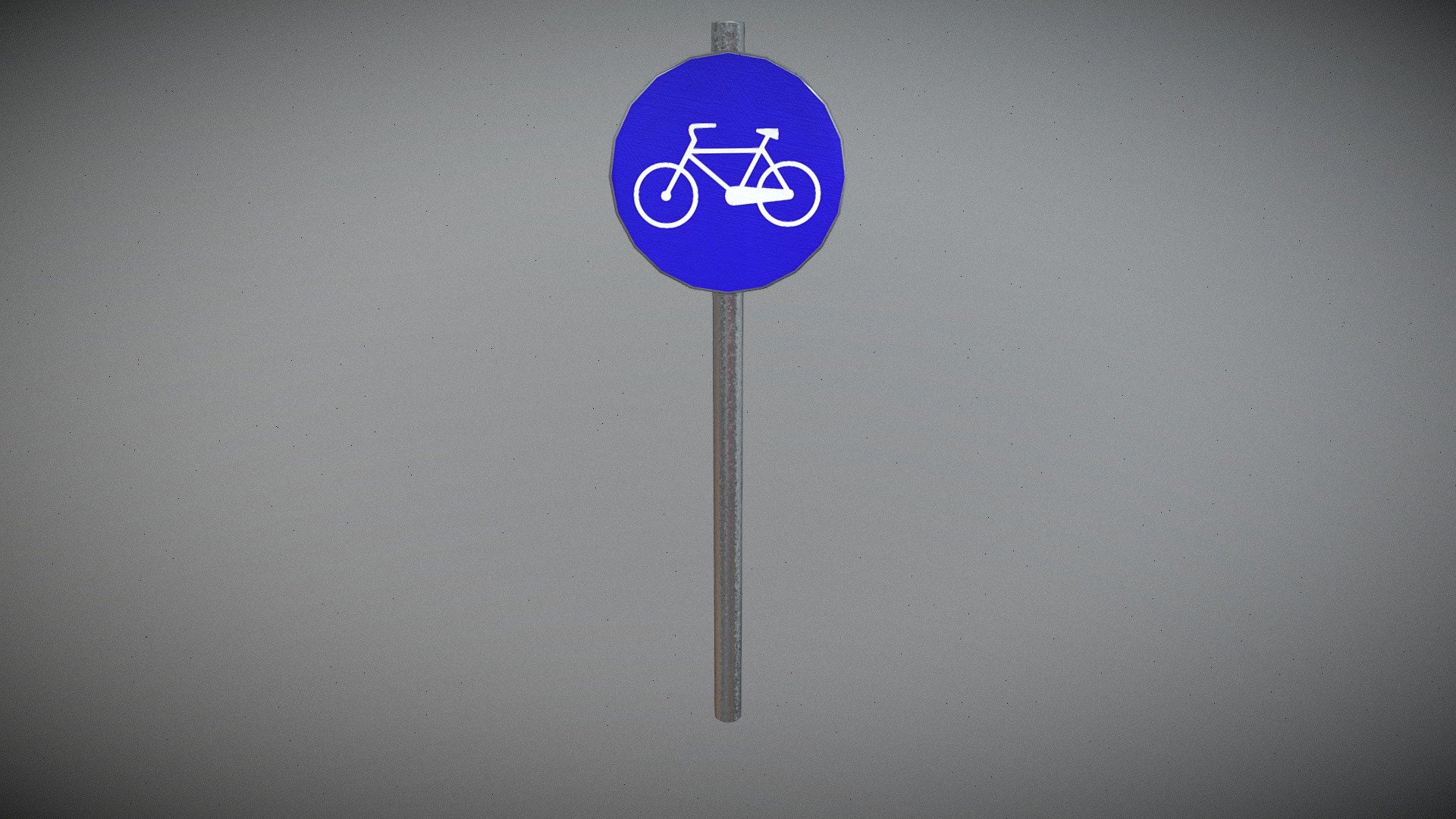 Bike path traffic sign - Download Free 3D model by Dudzy [bf650f8 ...