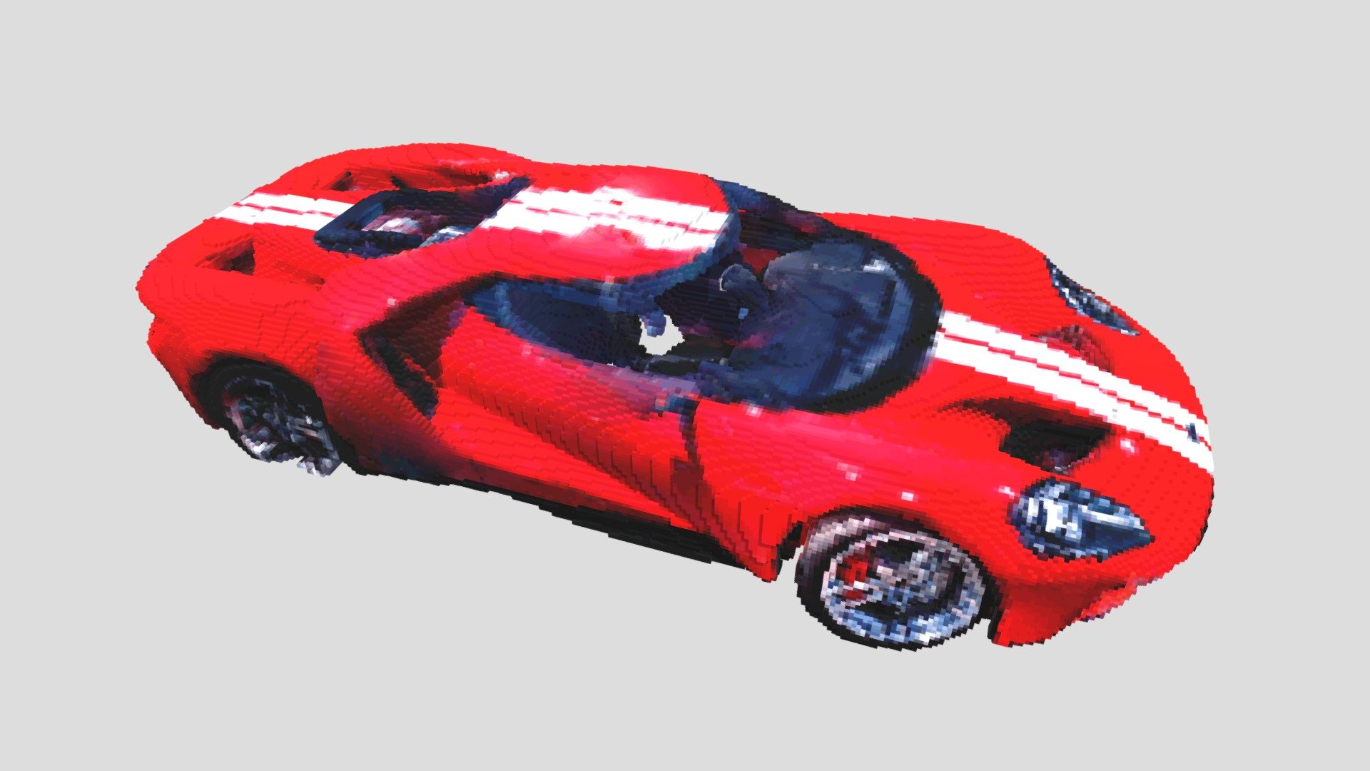 Ford GT Supercar (voxels) - Download Free 3D model by Emm (@edemaistre ...