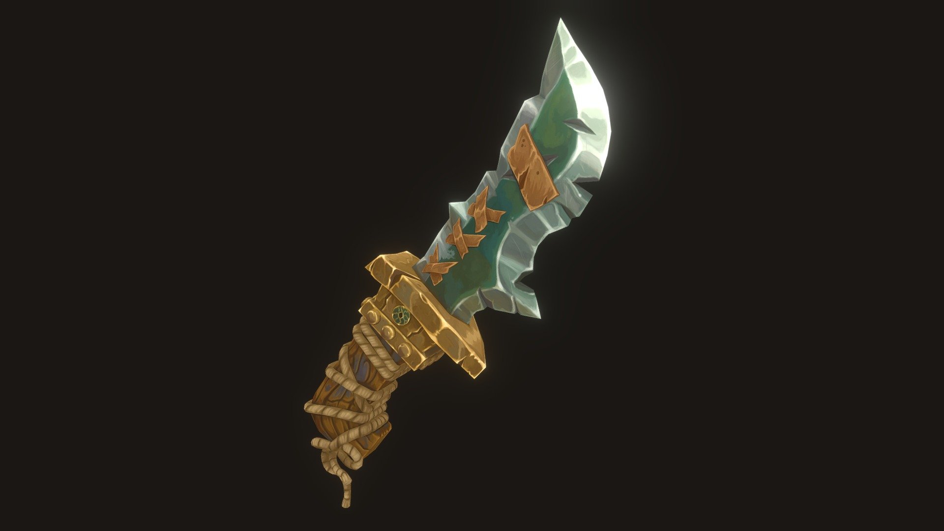 Steampunk Pirate Dagger - 3D model by rumpsss [bf68586] - Sketchfab
