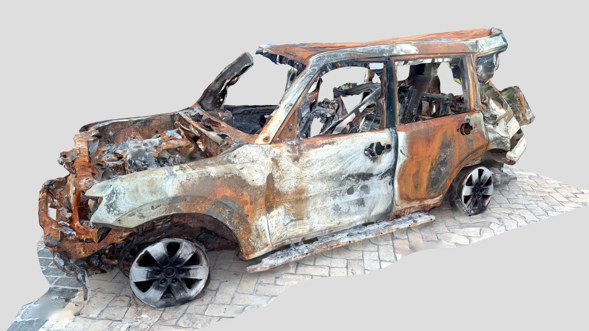 Burned car 02 - 3D model by yaro.pro [bf69a1f] - Sketchfab