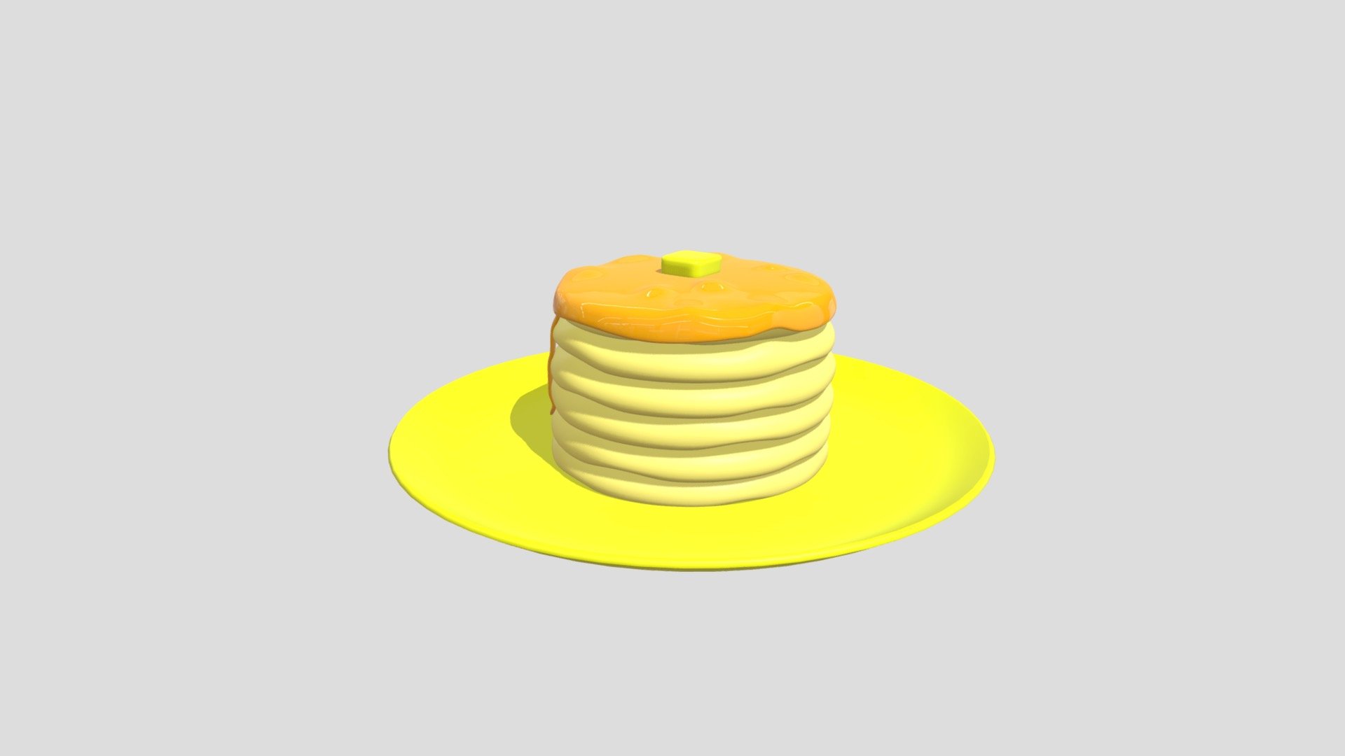 pancakes-with-maple-syrup - Download Free 3D model by Mylom [bf6ae85 ...
