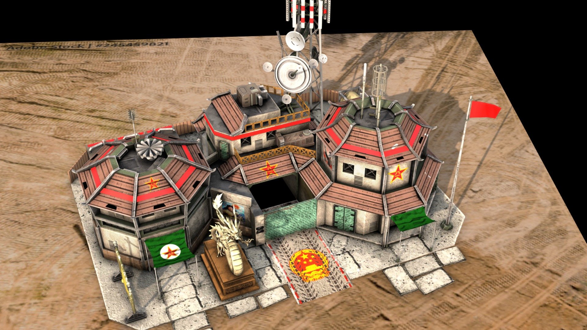 China Command Center - 3D model by tipaivan [bf6cc27] - Sketchfab