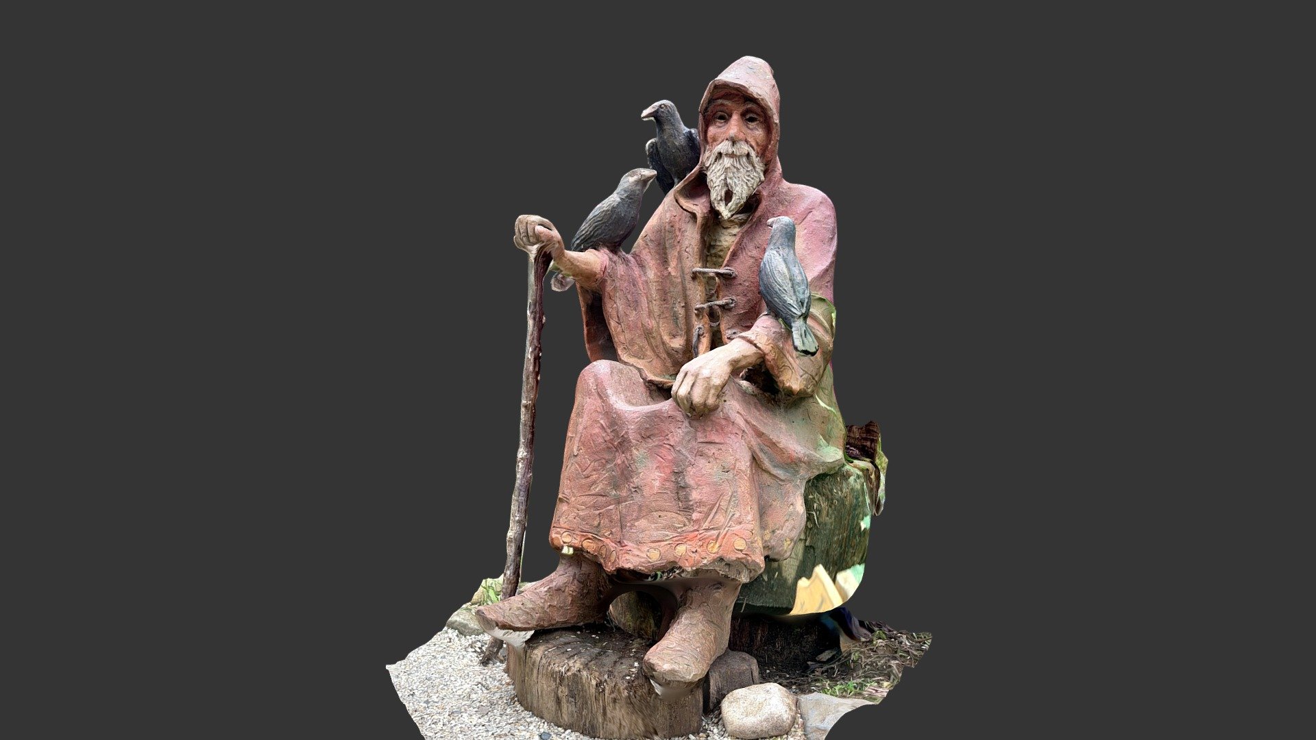 Wizard with Crows - Download Free 3D model by Andrei Alexandrescu ...