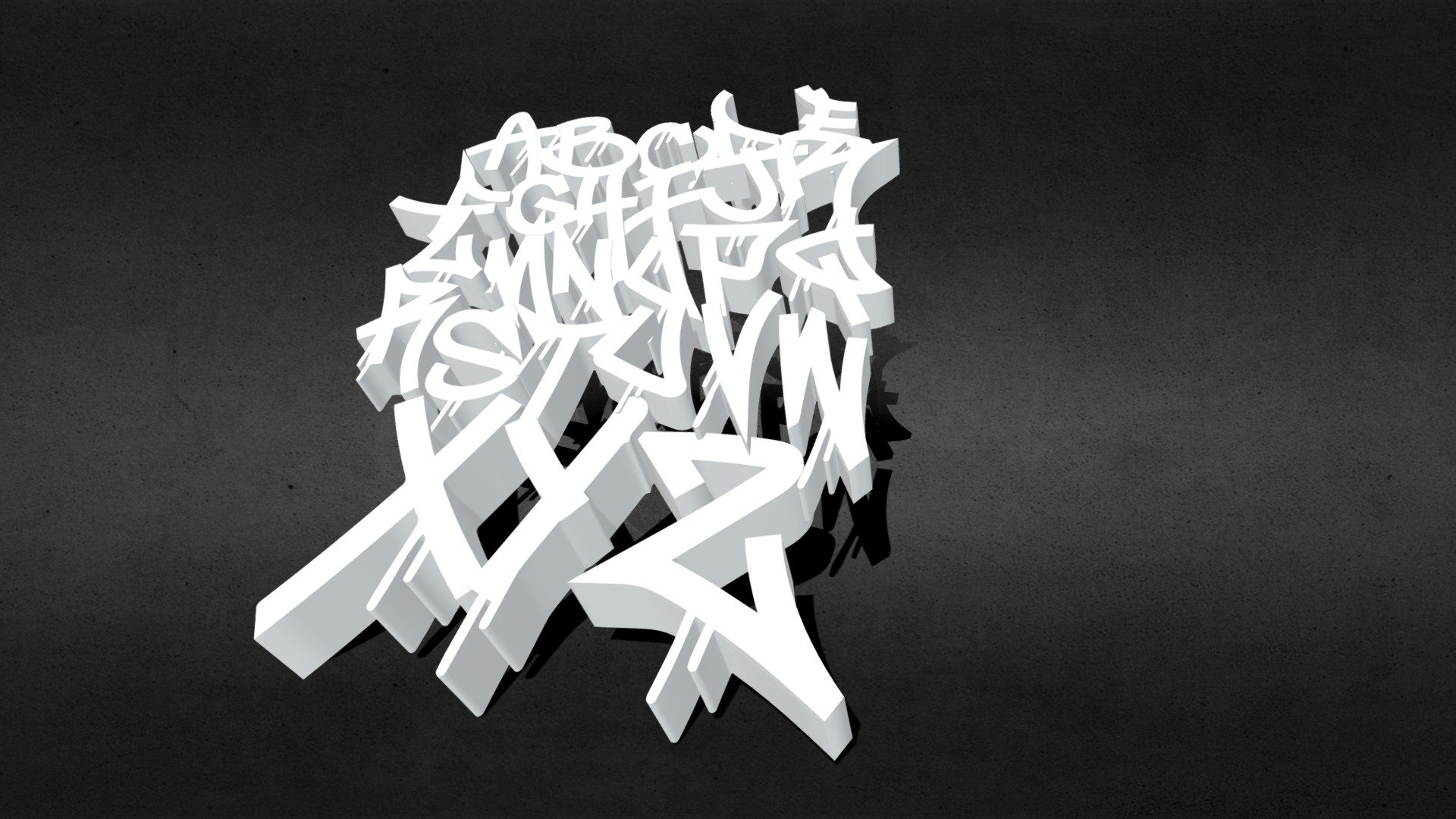 ABC NYC GRAFFITI STYLE - 3D model by N.Y.CEVE_CUSTOMS [bf7003e] - Sketchfab