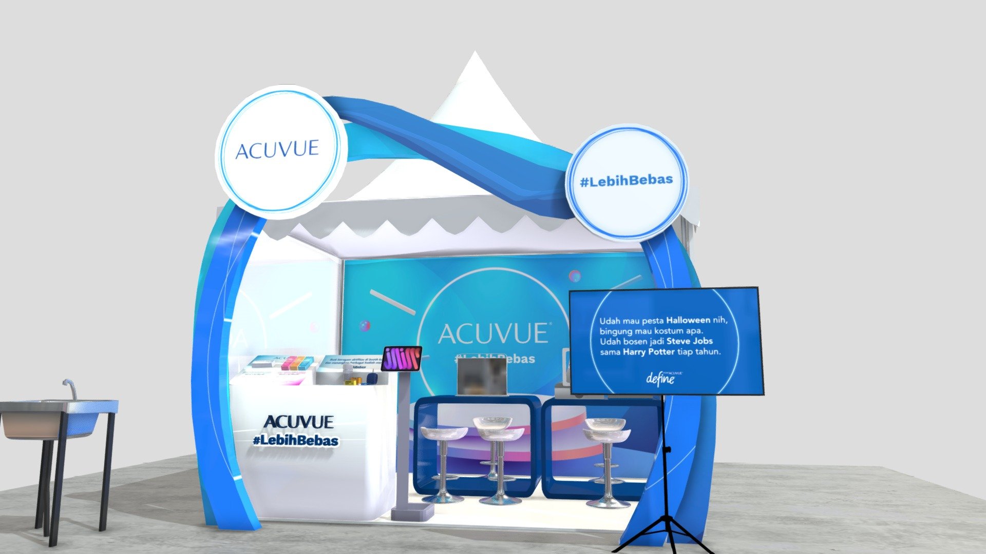 Tenda Acuvue - 3x2 m - Alternatif 1 - 3D model by aliven (@alivenn ...