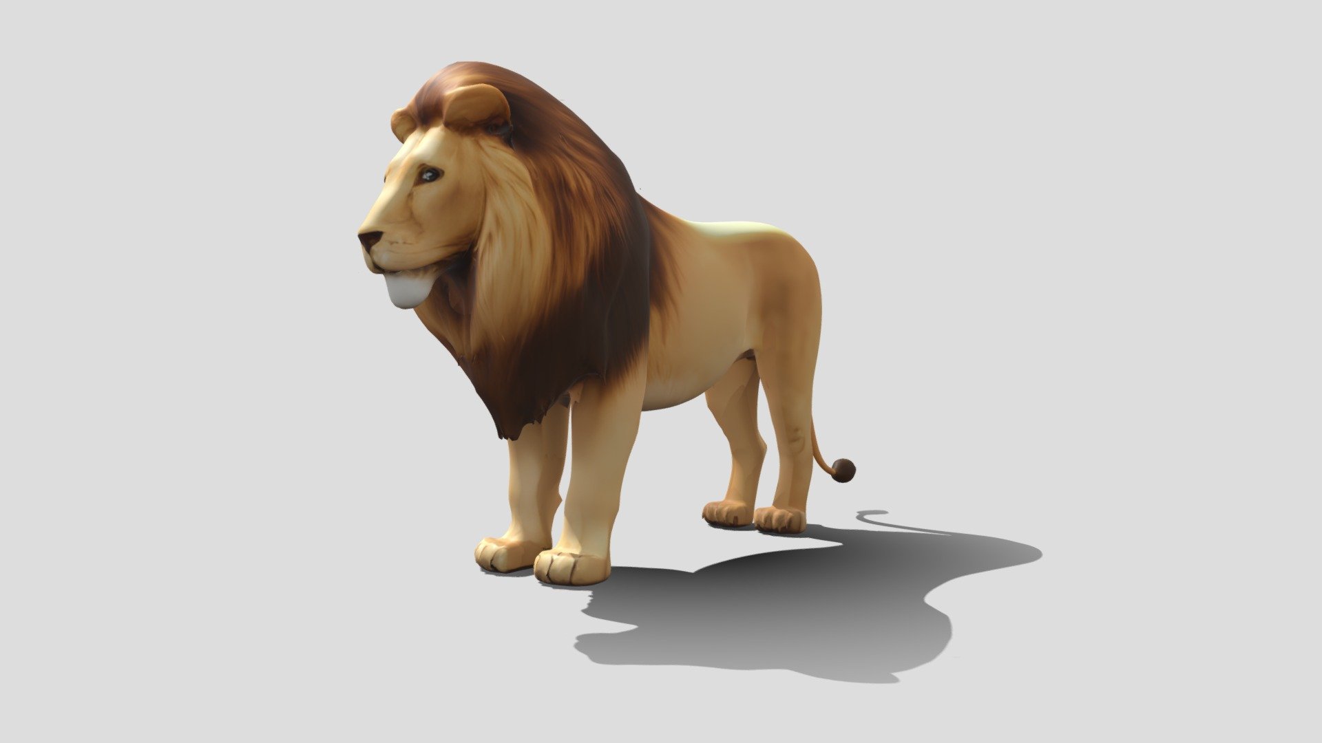 Wild lion - 3D model by almaharbik [bf757b3] - Sketchfab