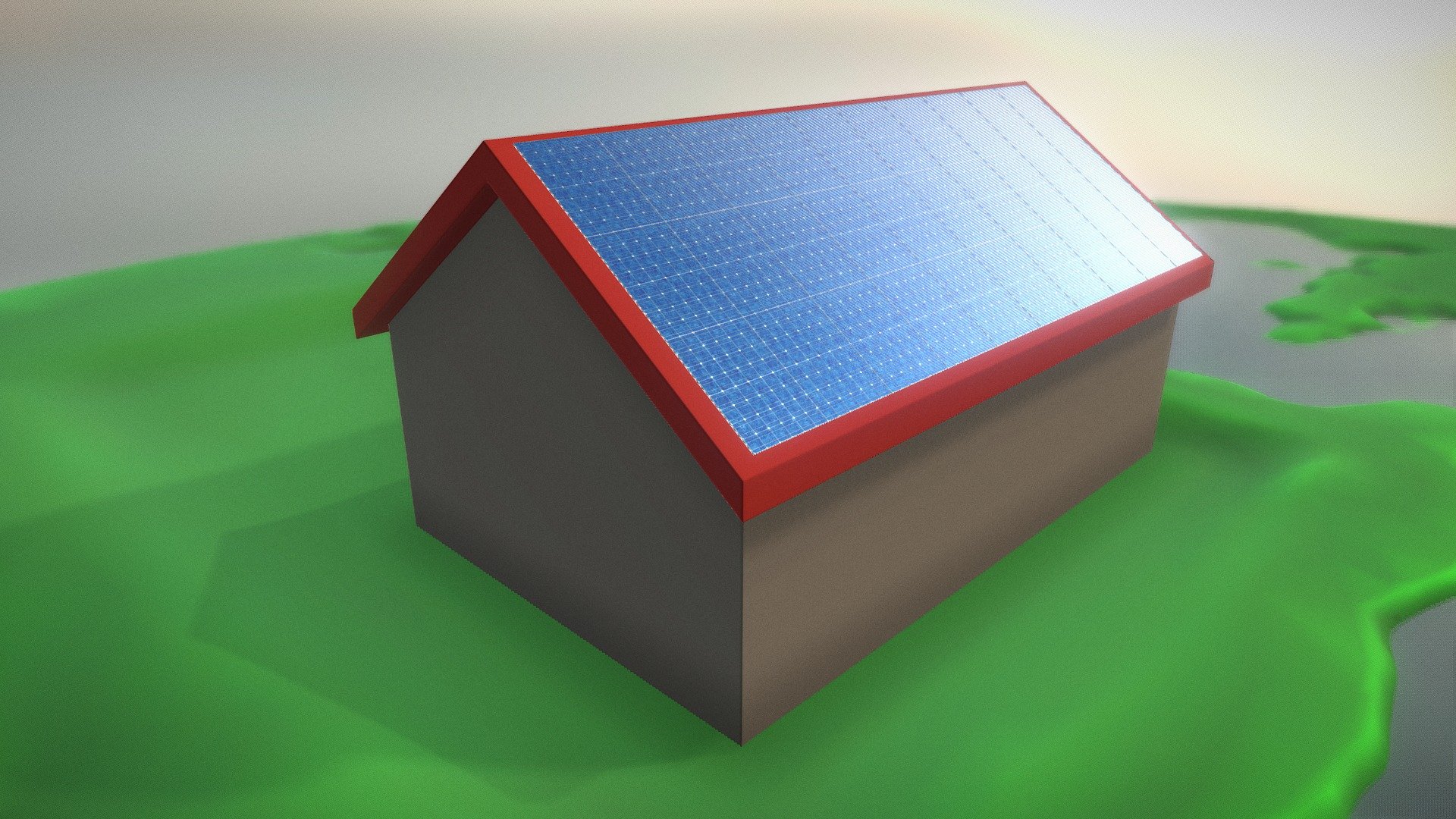Simple Solar Roof Module 8x6 - Buy Royalty Free 3D model by VIS-All-3D ...