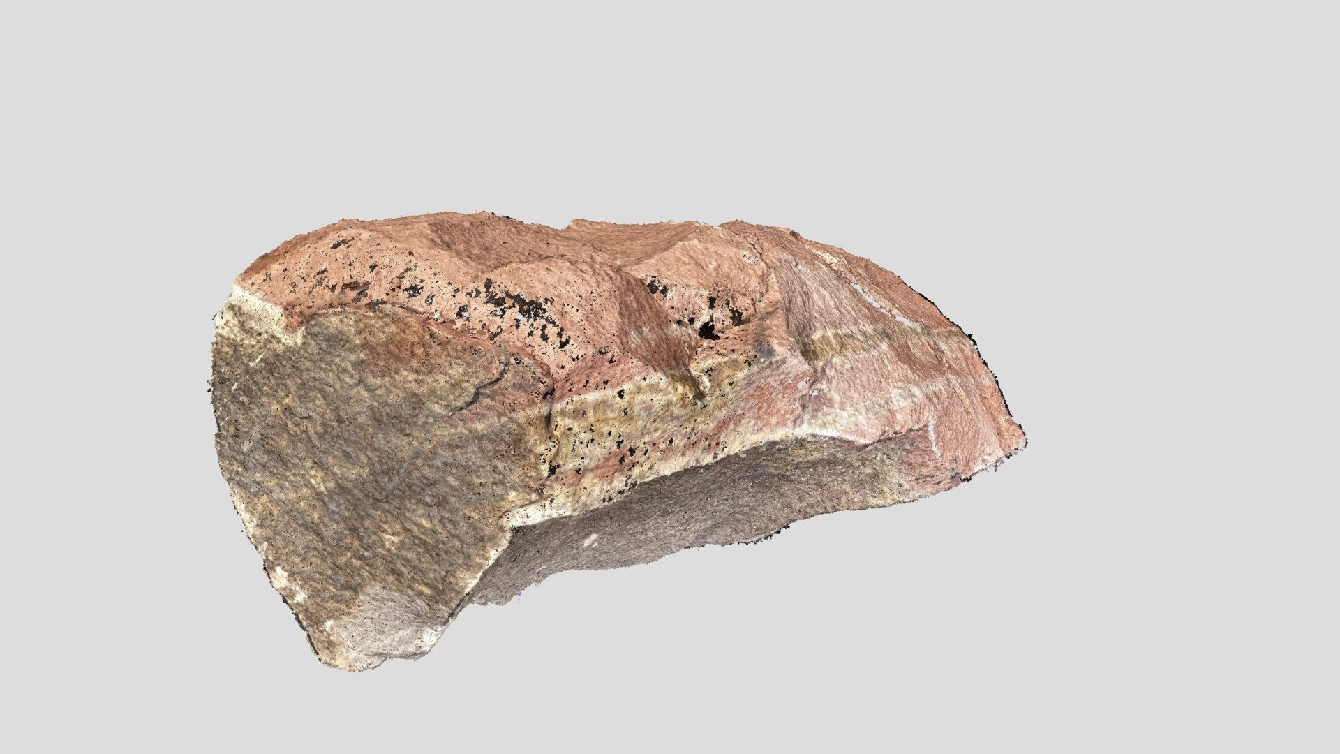 Siltstone with oxidation/reduction front - 3D model by GeoAvatar ...