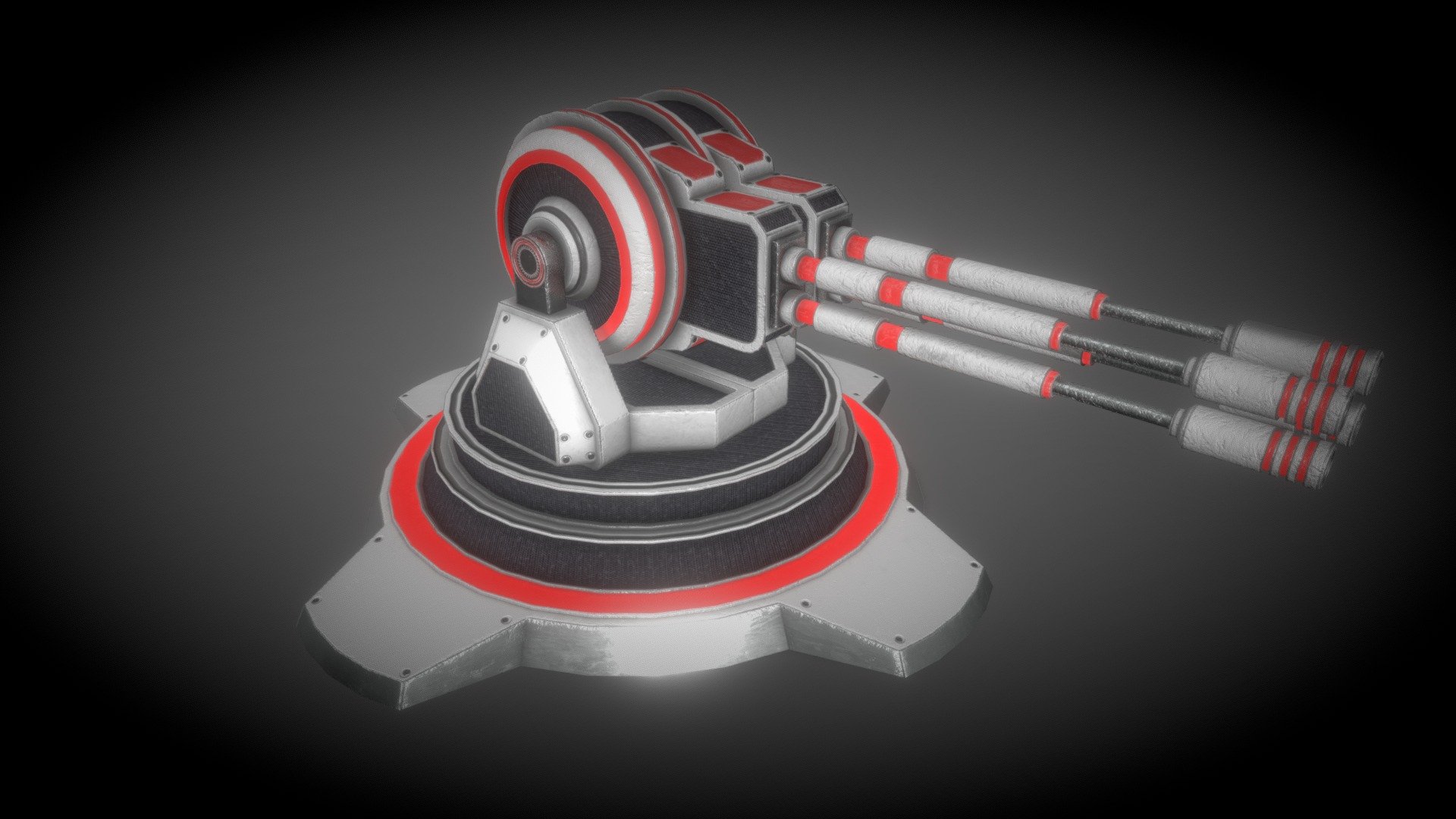 SciFi Turret 10 - Buy Royalty Free 3D model by Dexsoft Games (@dexsoft ...