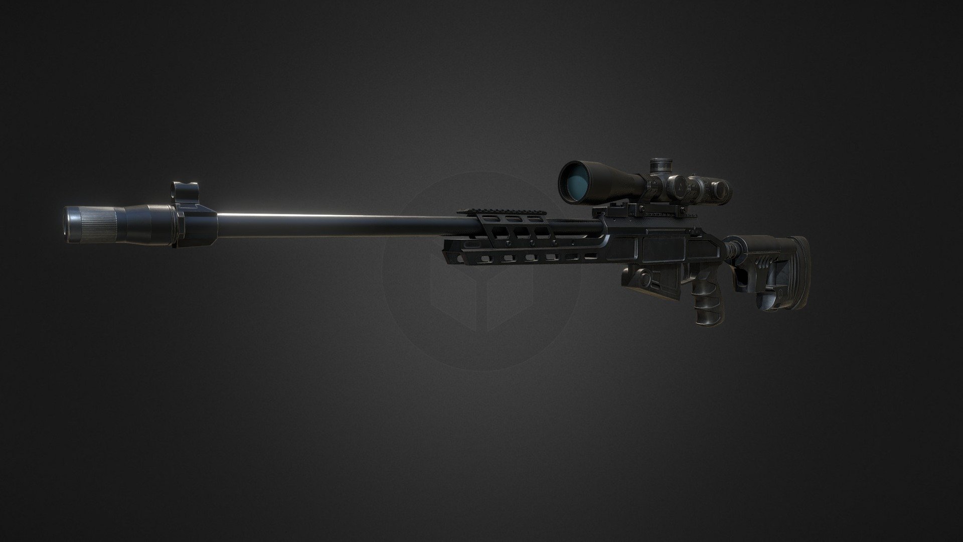 SV-98M Sniper rifle - Download Free 3D model by AlexFinsher [bf79b7f ...