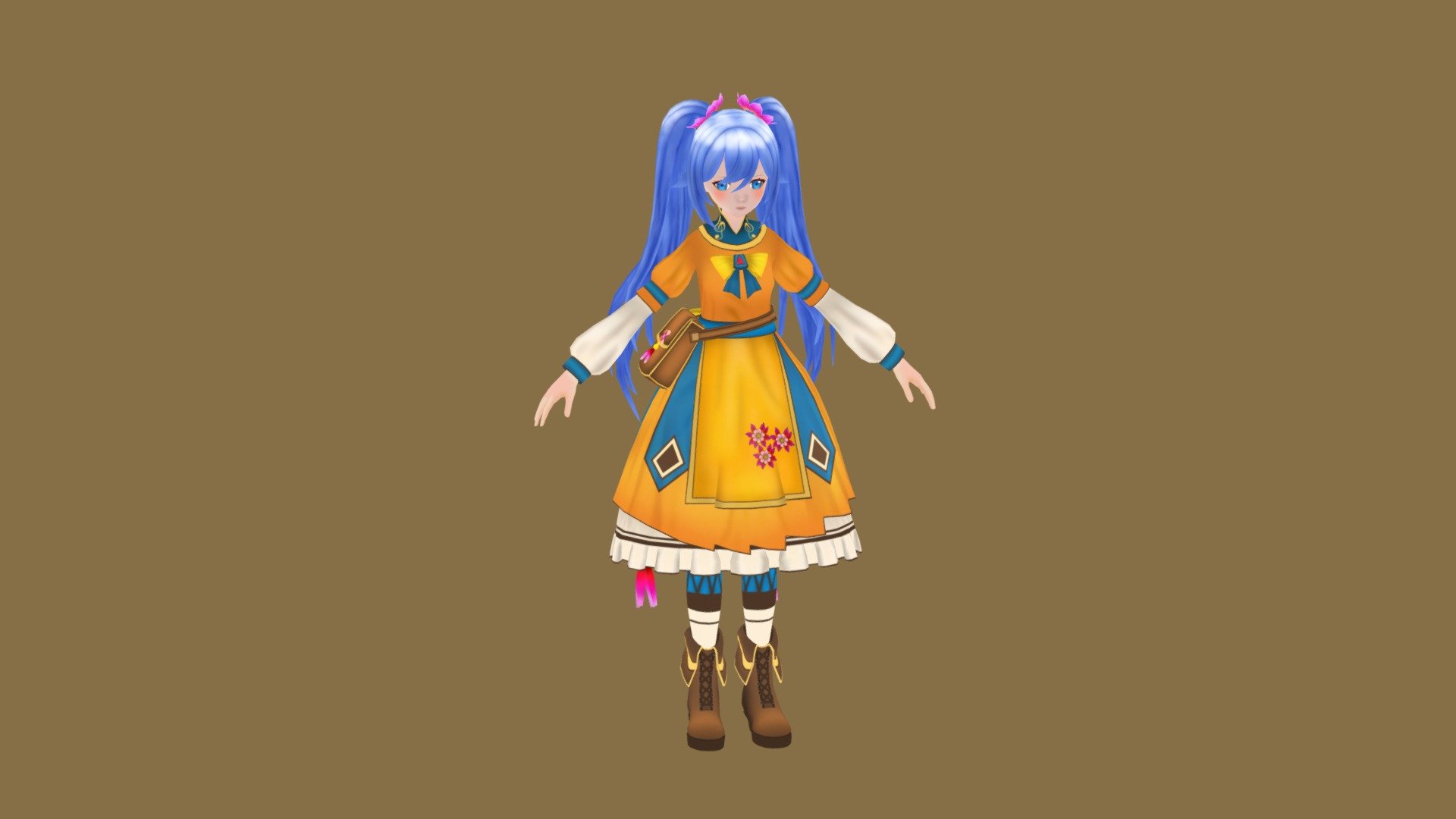 Fantasy Girl Designed in Genshin Impact Style - 3D model by ZagreusEnt ...