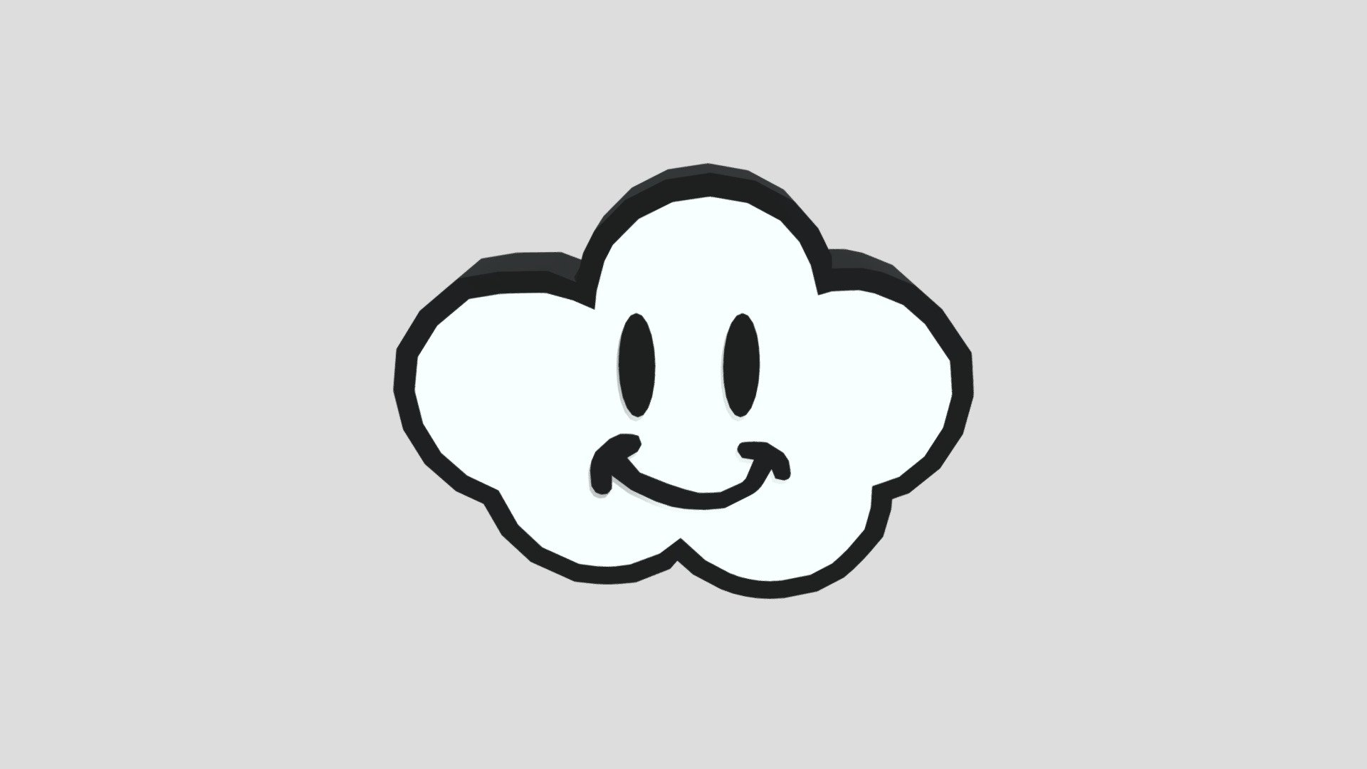 cloud badge - 3D model by s0nik [bf7cc2d] - Sketchfab