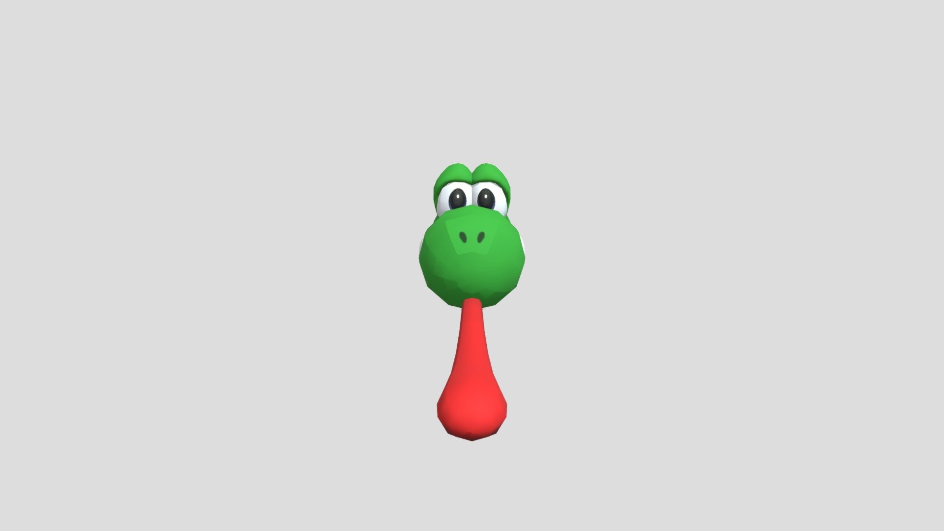 DS DSi - Super Mario 64 DS - Yoshi Head - Download Free 3D model by ...