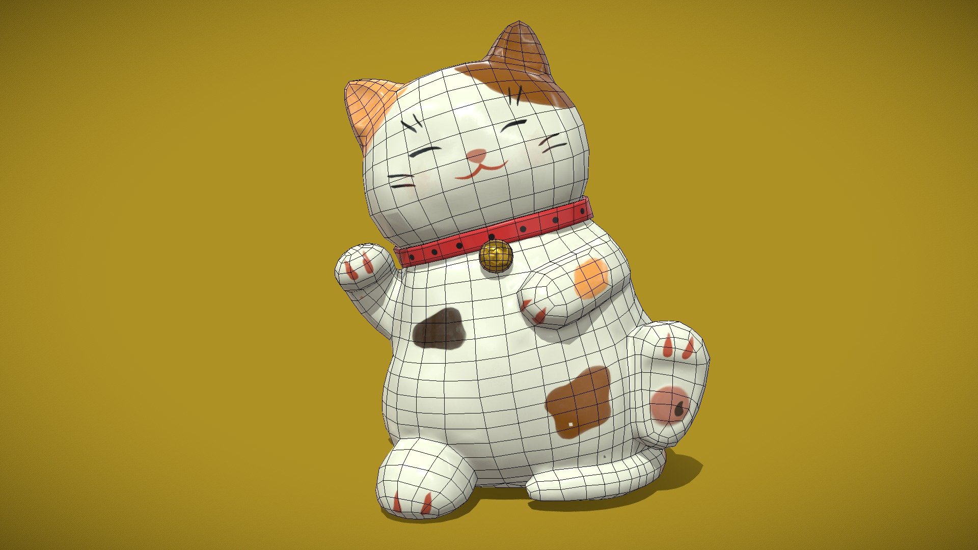 Maneki Neko - 3D model by Nastya.Safronova [bf7f728] - Sketchfab