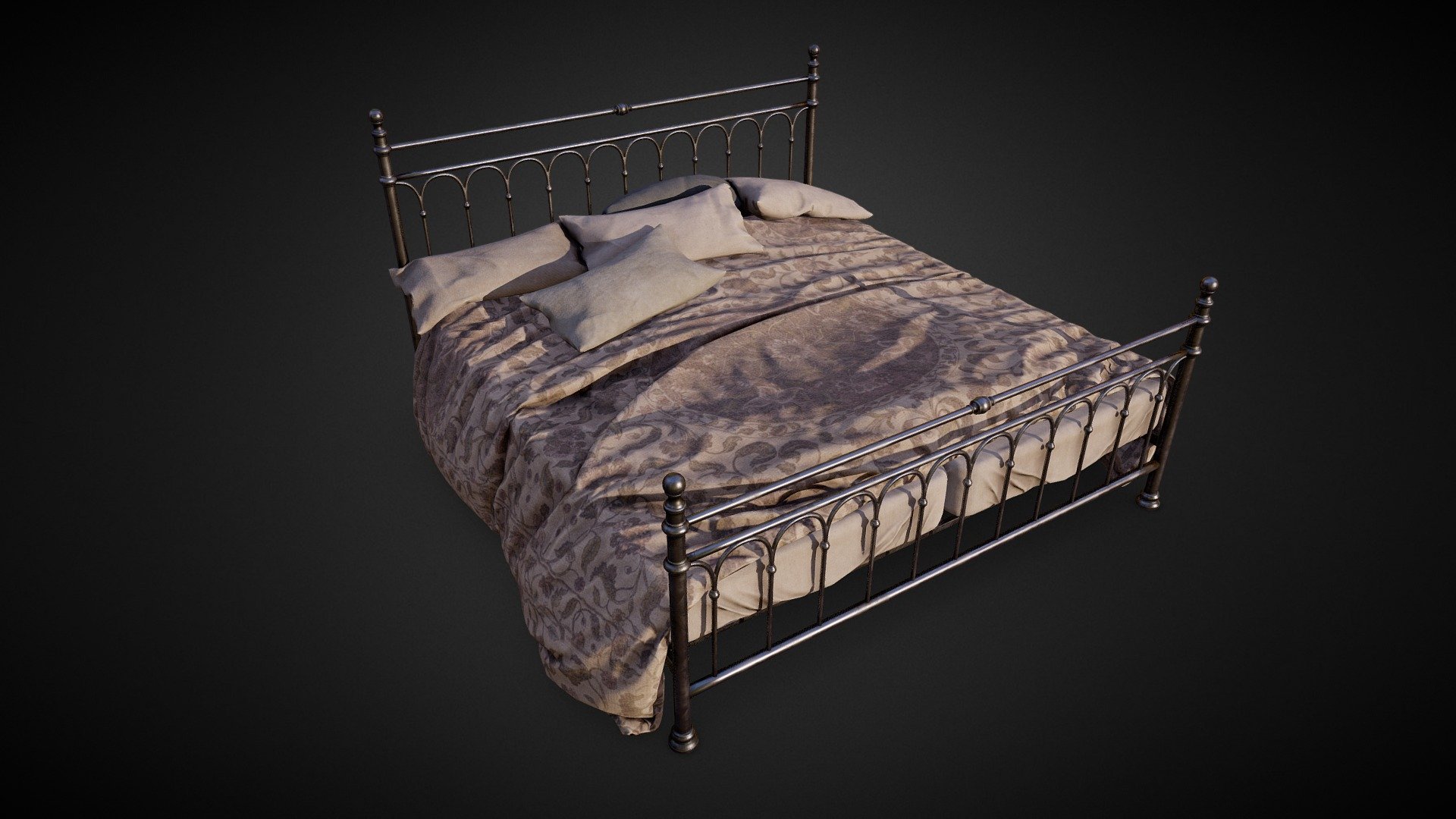 Old Bed - (Horror Bedroom) - Buy Royalty Free 3D model by Tim H ...