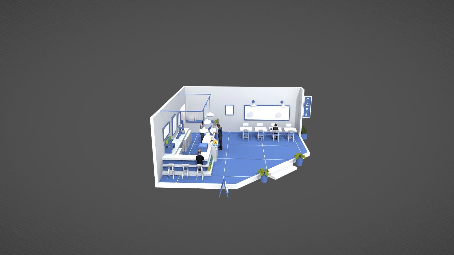 Cafe Analytics Data - 3D model by digitalappleimmersive [bf83494 ...