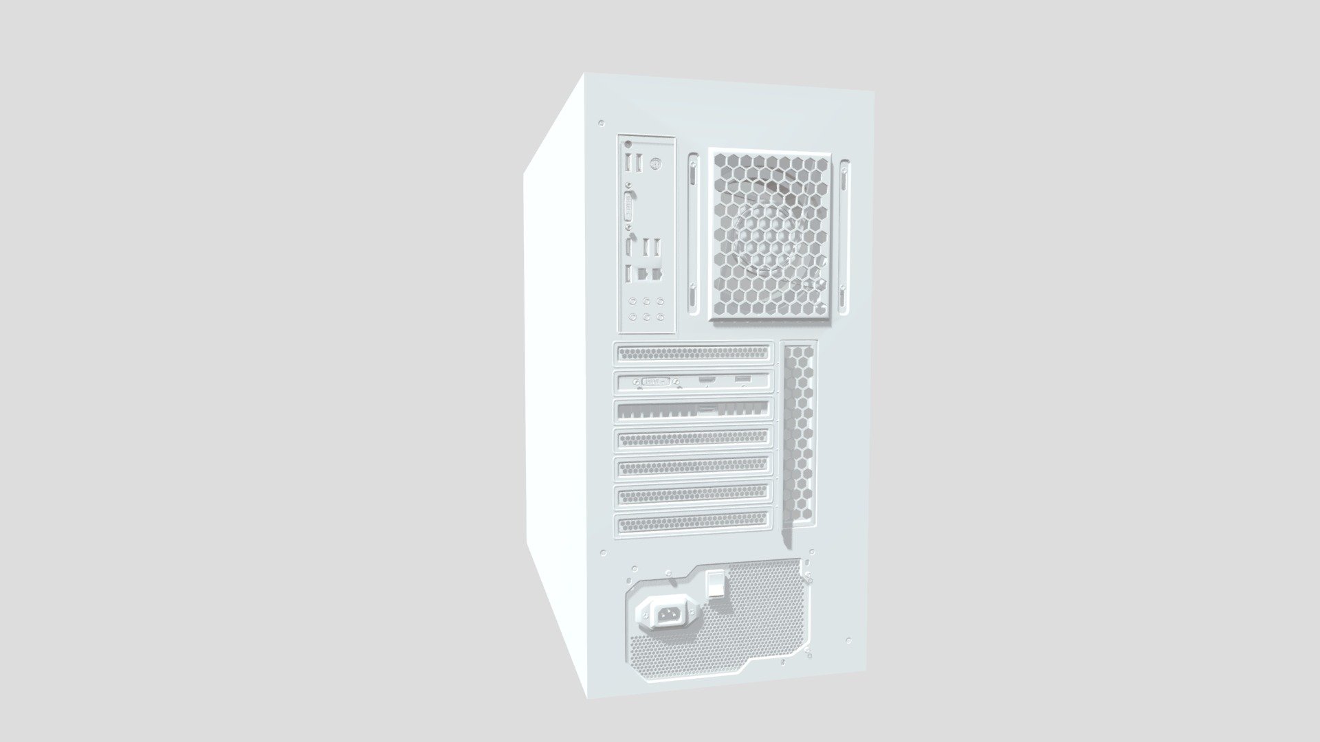 Computer Back Panel - Download Free 3D model by GOOD_ZIK [bf840a6 ...