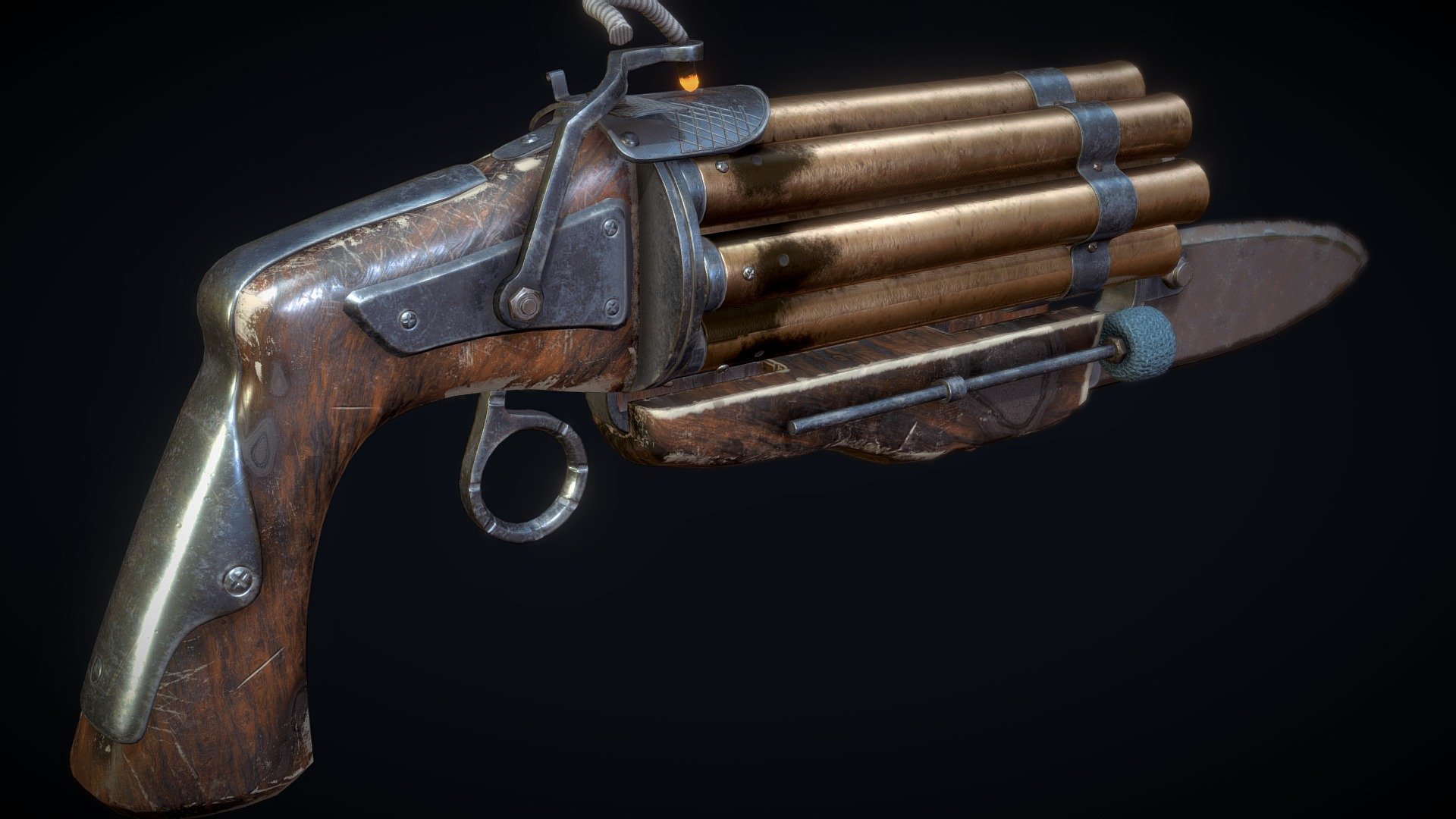 Home-made Revolving Matchlock - 3D model by Steven Janes (@Ebethrone ...