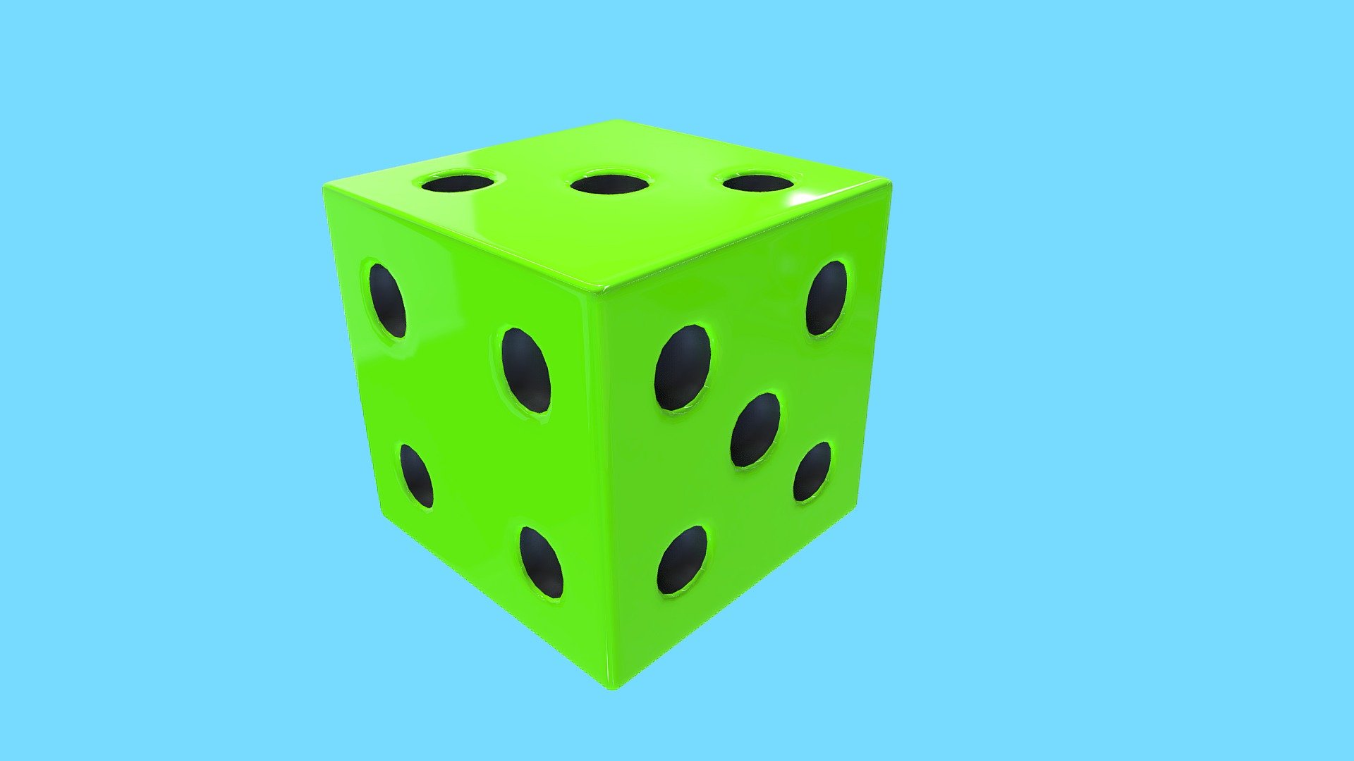 Low Poly Dice - Download Free 3D model by Designed By Jonathan ...
