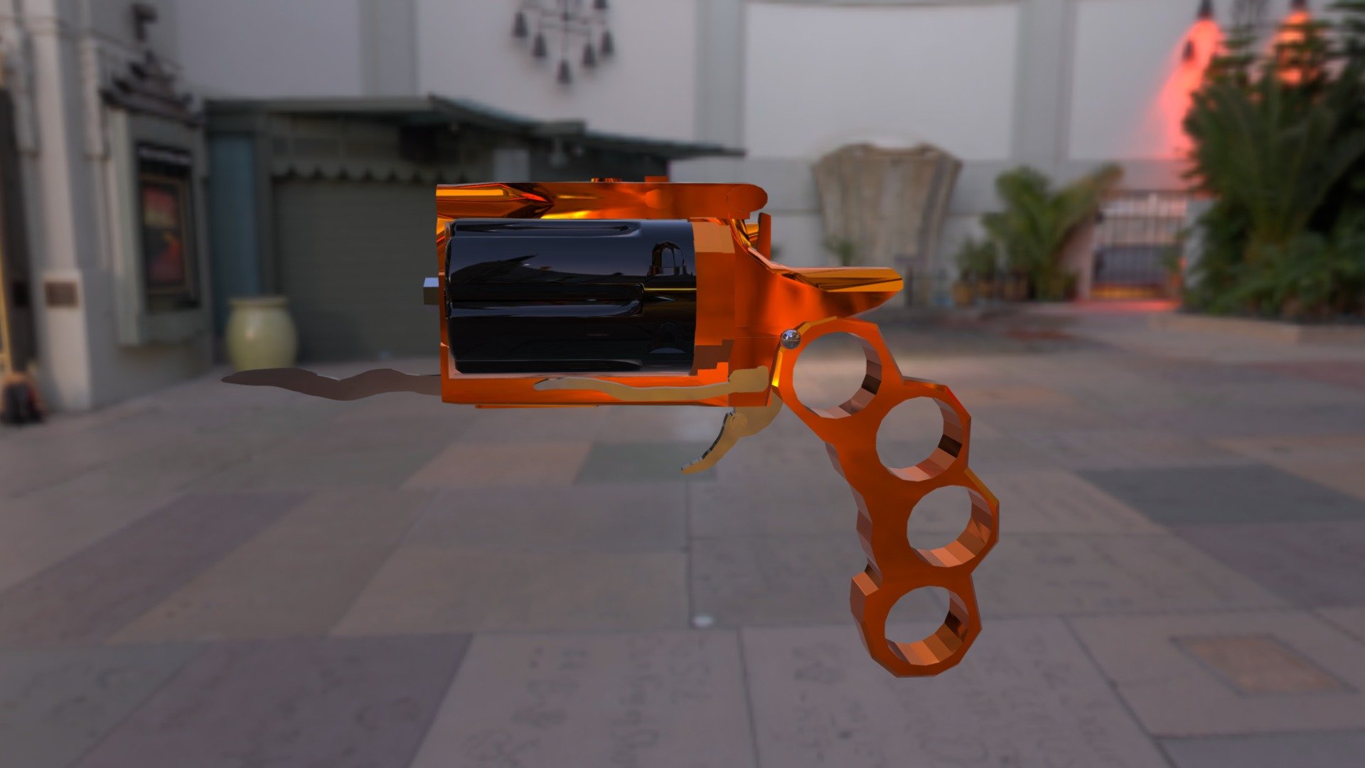 Apache revolver copper - Download Free 3D model by ...