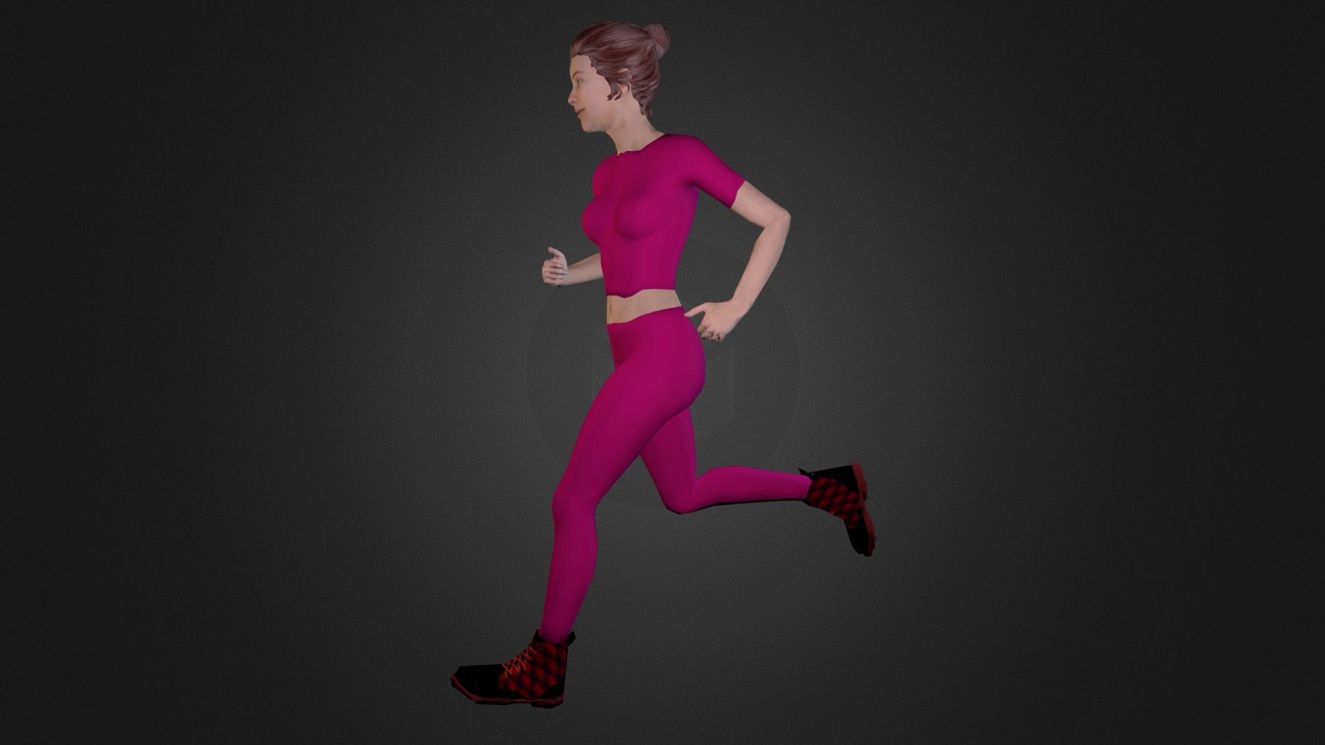 female walking and running - 3D model by davidkts [bf86fa0] - Sketchfab