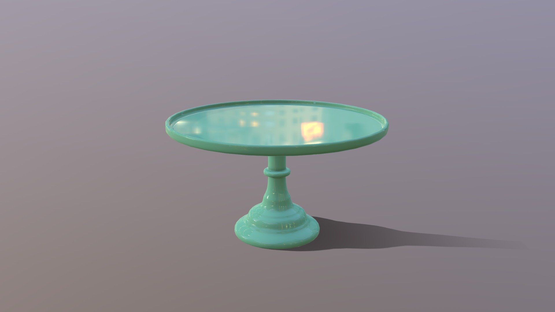 Mosser Glass Jadeite Cake Stand - Buy Royalty Free 3D model by ...