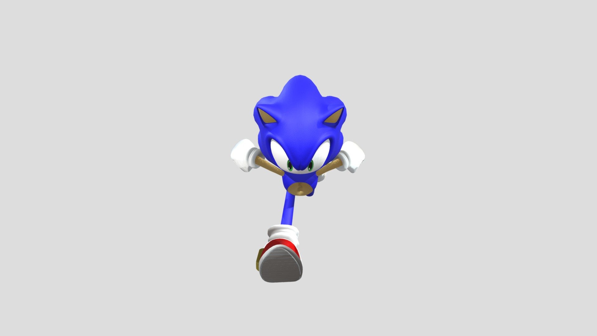 Sonic running not amimated - Download Free 3D model by ...