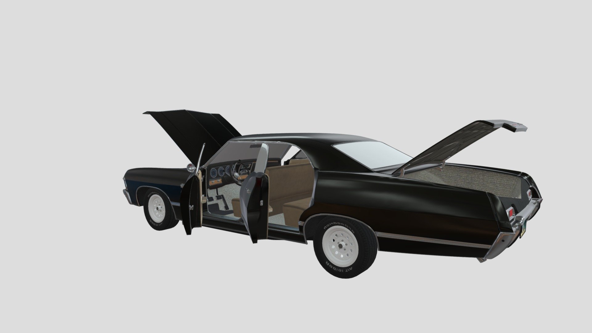 Chevrolet Impala 1967 (Open) - 3D model by MAY (@popiji308) [bf8894e ...