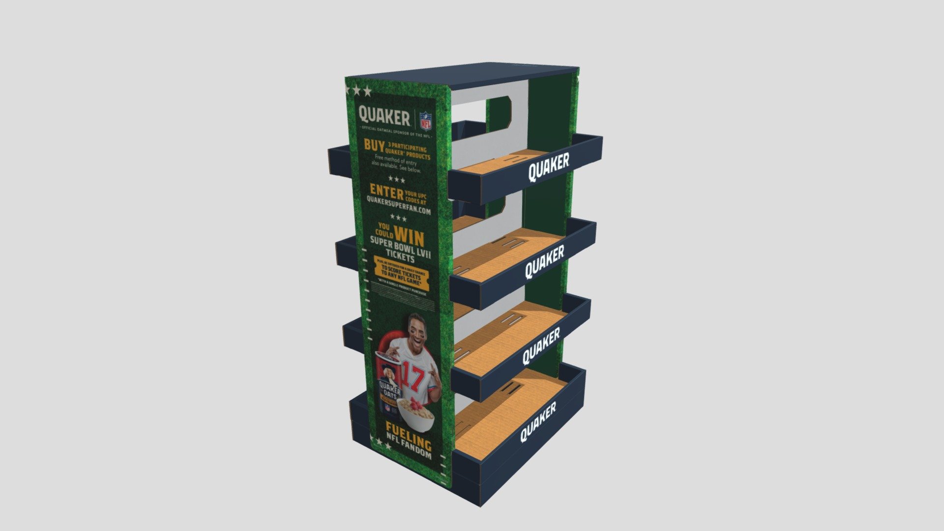 Quaker Display - 3D model by International Paper [bf88a37] - Sketchfab