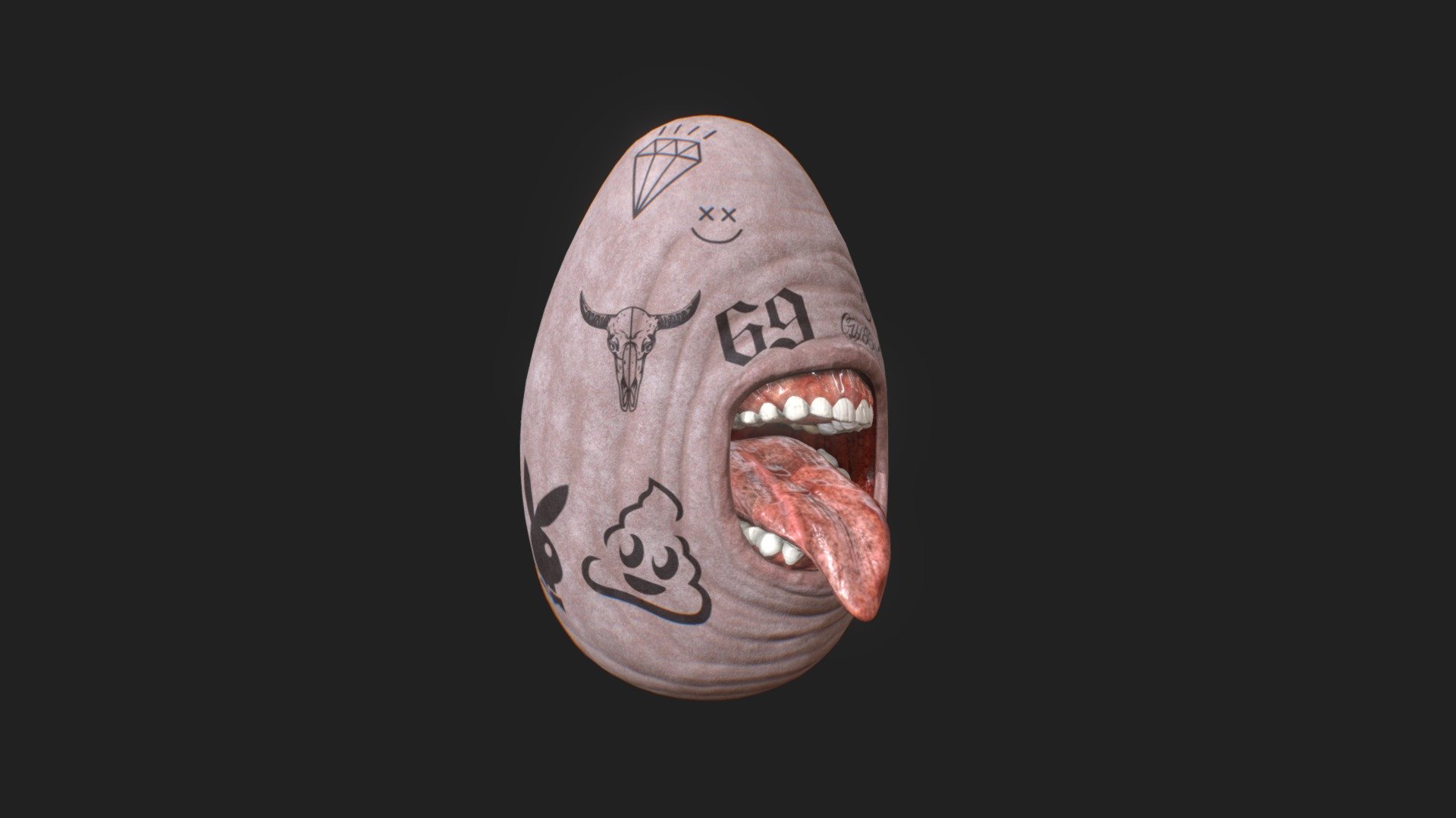 Modern Human Flesh Egg - Download Free 3D model by emilsvfx [bf89216 ...