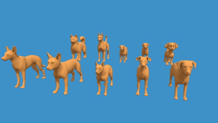 Dogs 3D models - Sketchfab