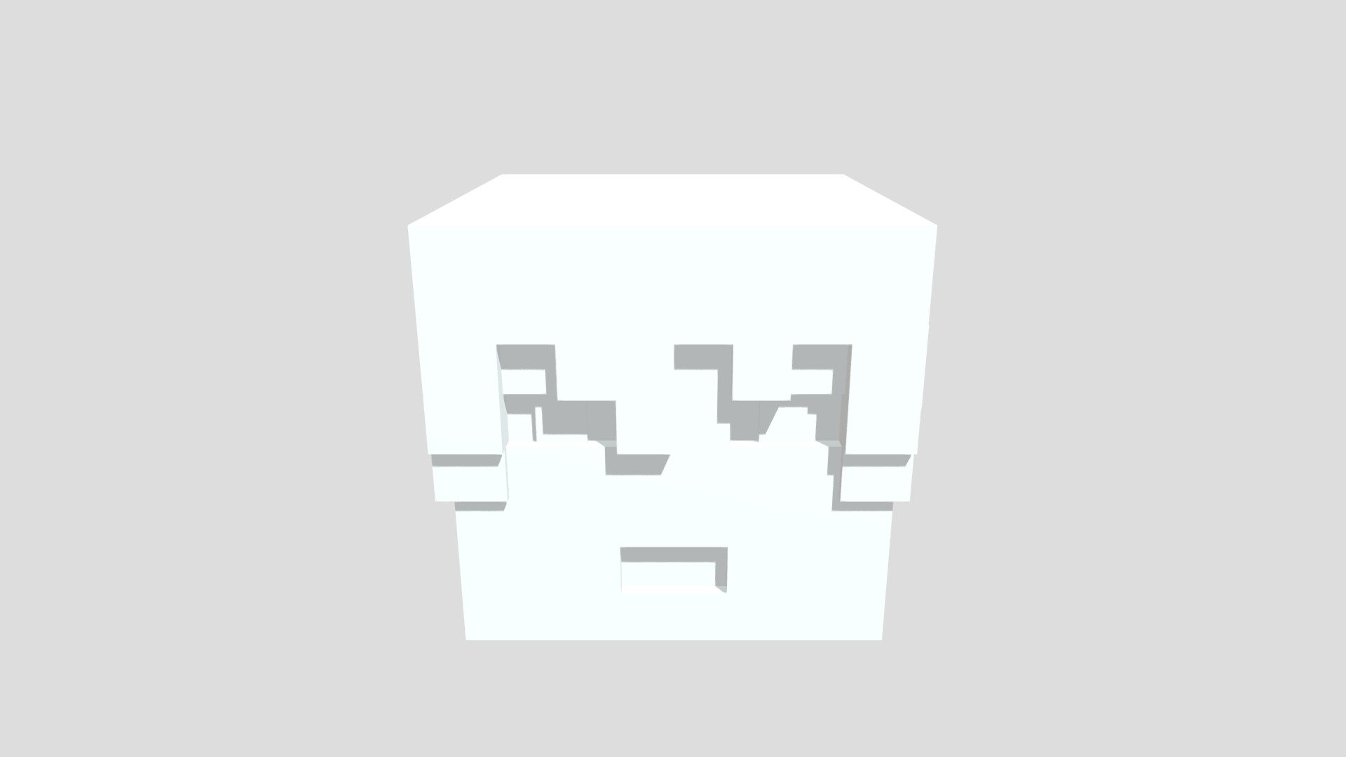 Minecraft Head - 3D model by Mingze_H [bf8b43c] - Sketchfab