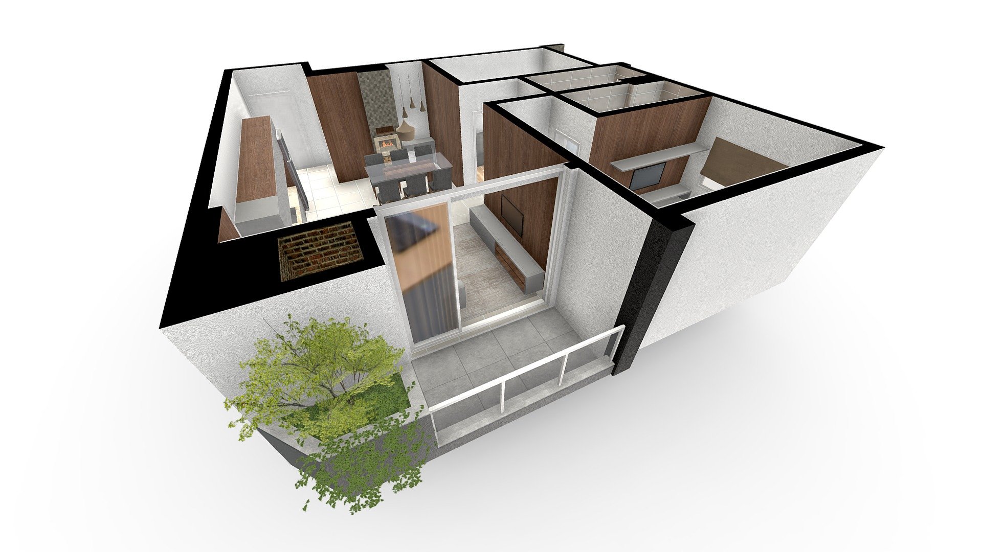 Atrium Residencial | Apto 03 - 3D model by Genoa-arq [bf8b47b] - Sketchfab